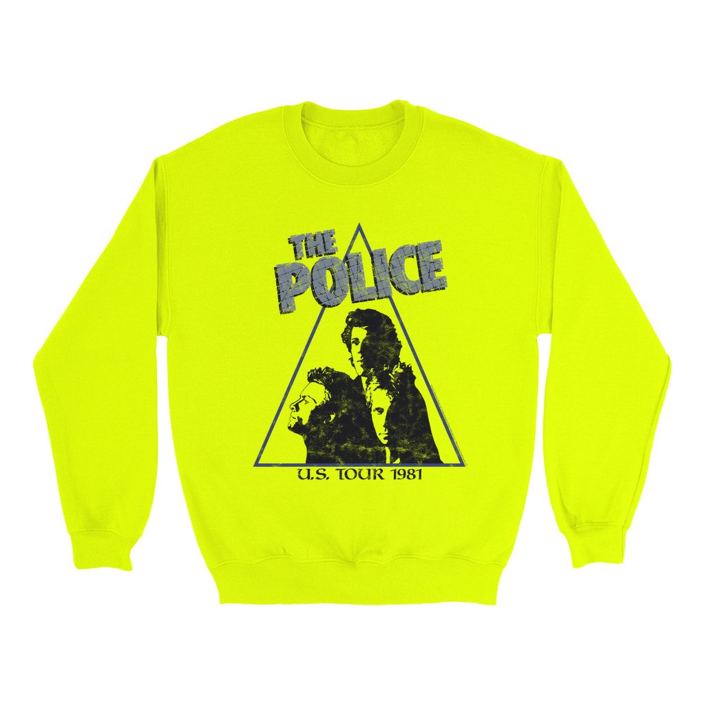 The Police Bright Colored Sweatshirt | Zenyatta Mondatta 1981 U.S. Tour ...