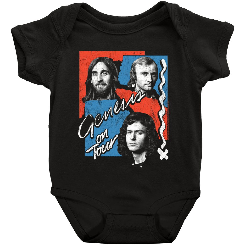 Genesis Baby Short Sleeve Bodysuit | Live, On Tour Distressed (Merchbar ...