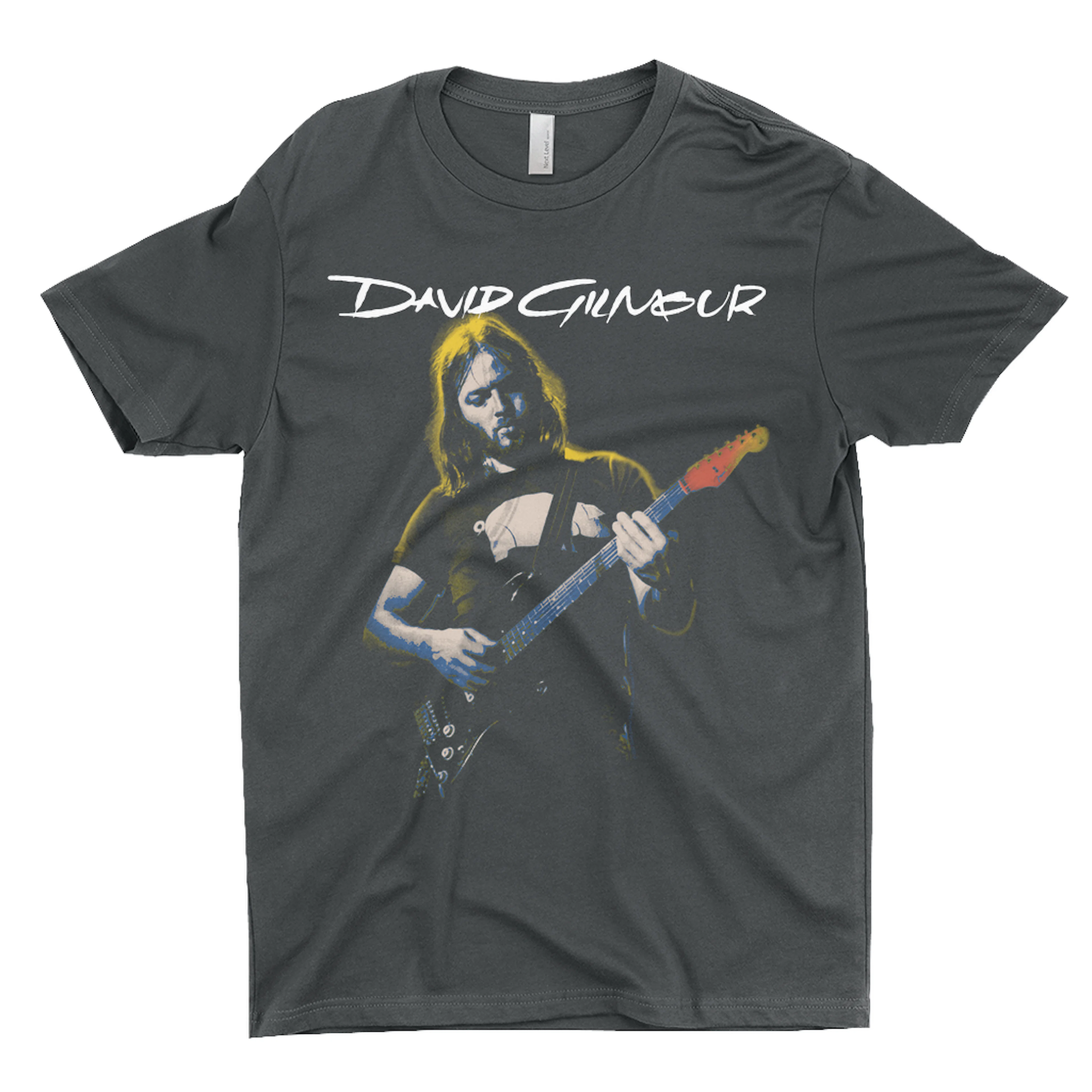 David Gilmour T-Shirt | 1977 Color Tinted Photo With Logo David Gilmour ...