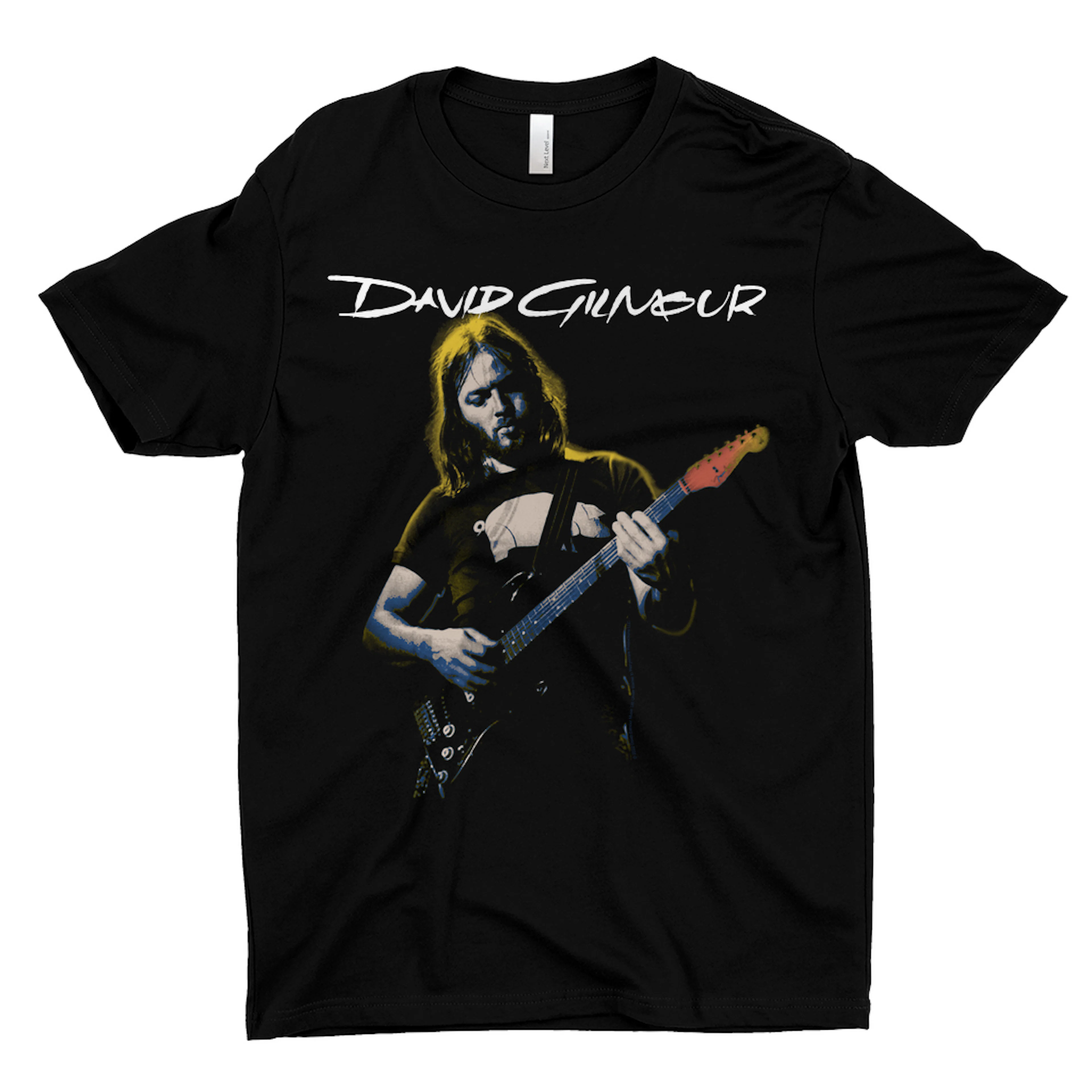 David Gilmour T-Shirt | 1977 Color Tinted Photo With Logo David Gilmour ...