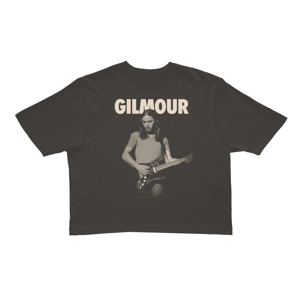 David Gilmour Ladies' Crop Tee | Young David Gilmour and Bold Logo ...