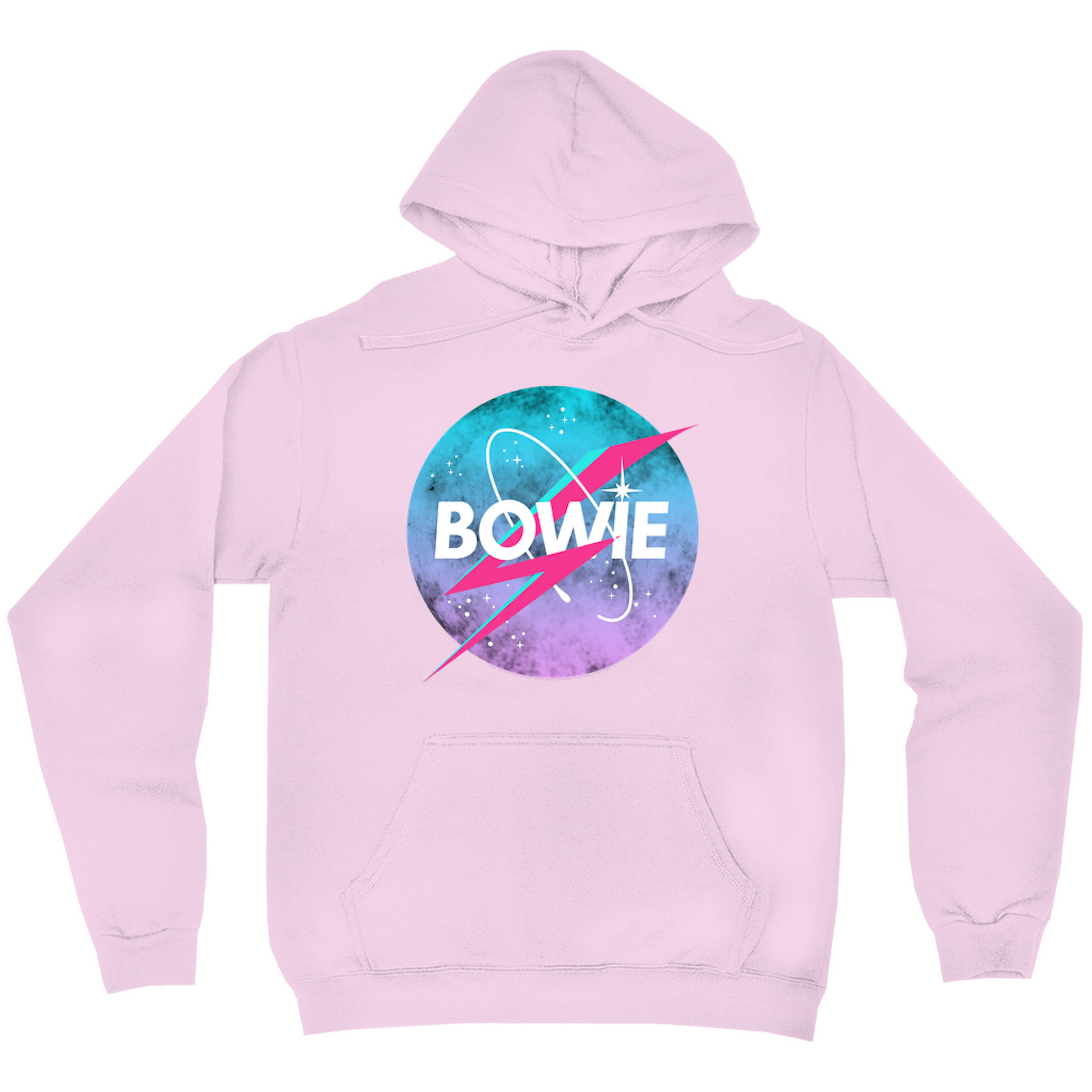 David Bowie Hoodie | Pastel Bowie NASA Inspired Logo (Merchbar ...