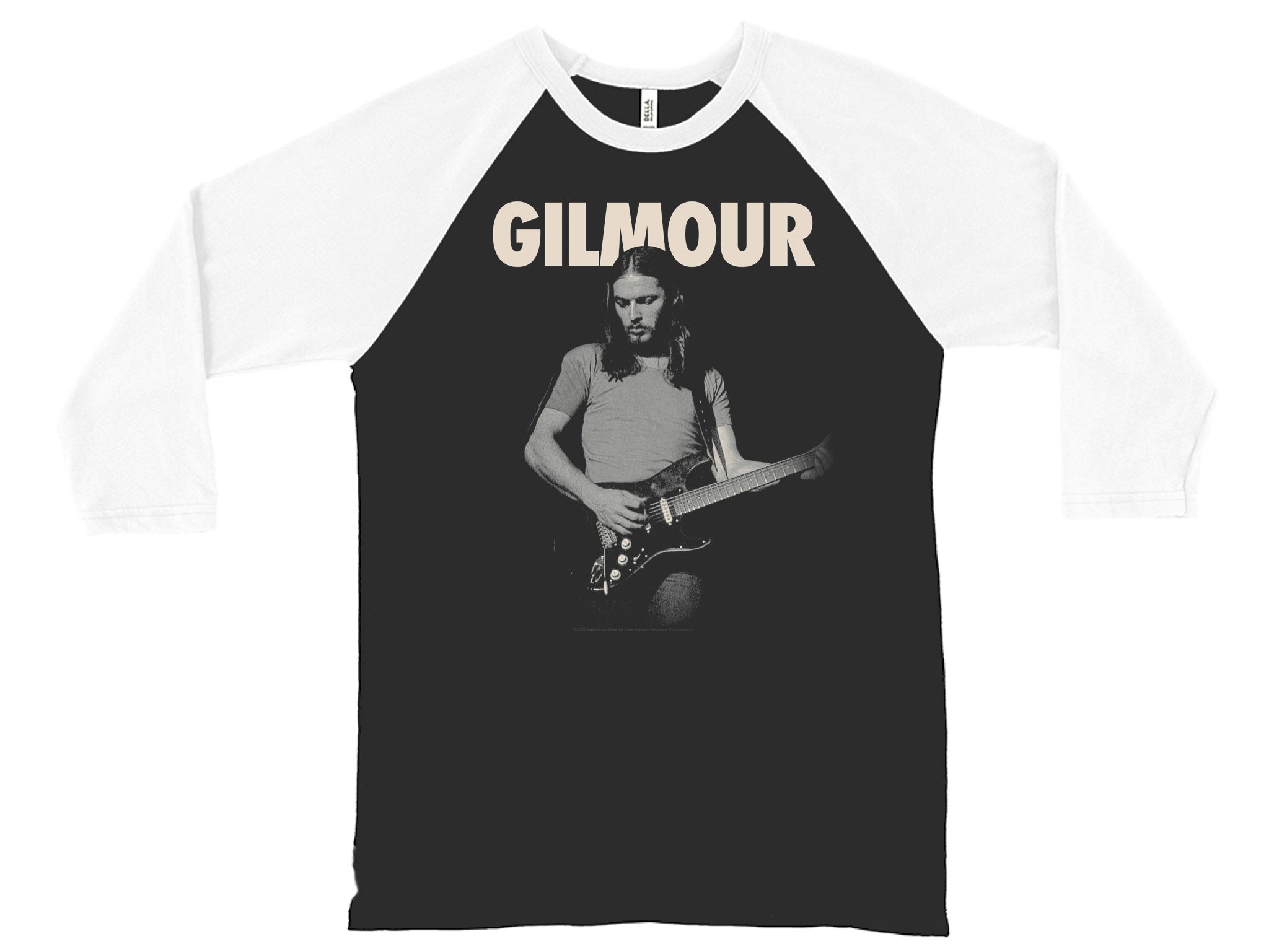 David Gilmour 3/4 Sleeve Baseball Tee | Young David Gilmour an Bold ...