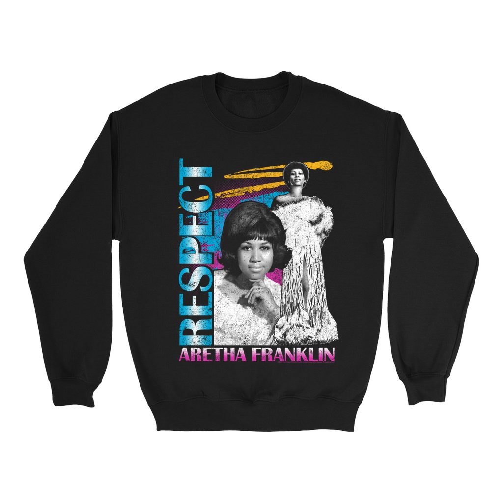 Aretha Franklin Sweatshirt | Respect Pop Art Collage Aretha Franklin ...