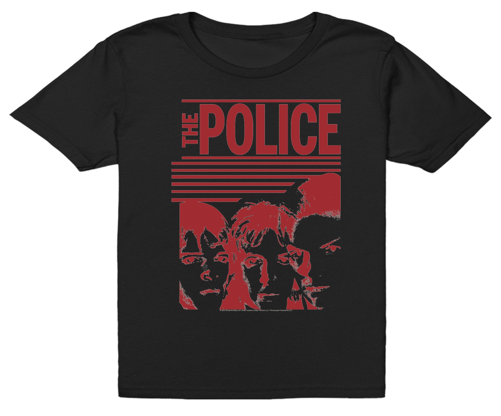The Police Kids T-Shirt | Red Outlandos Album Design (Merchbar ...