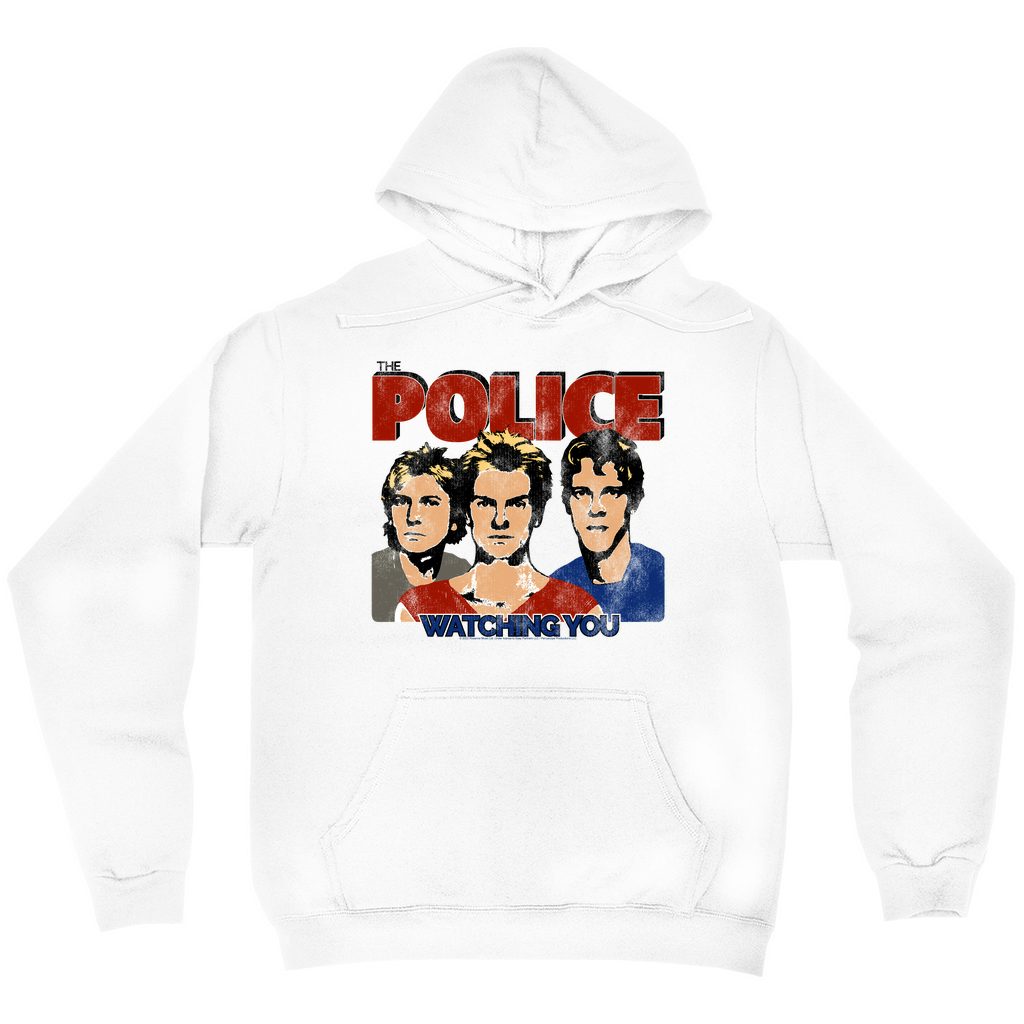 The Police Hoodie | Watching You Single Distressed (Merchbar Exclusive ...