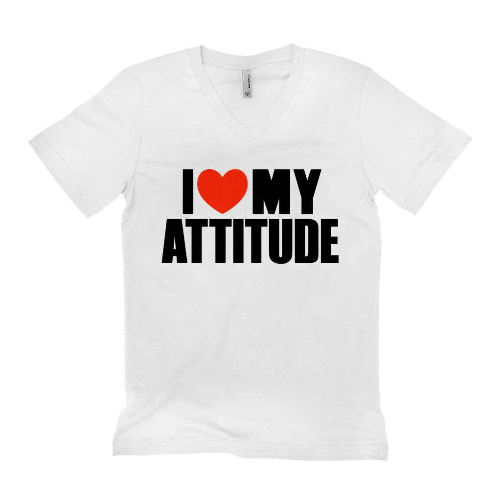 Ice Cube Unisex V-neck T-Shirt | I Love My Attitude Worn By Ice Cube ...