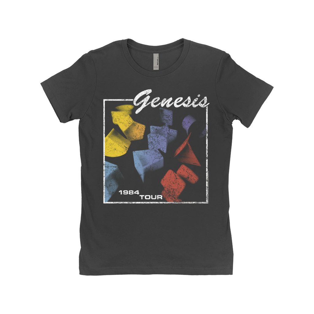 Genesis Ladies' Boyfriend T-Shirt | In Concert 1984 Tour Distressed ...