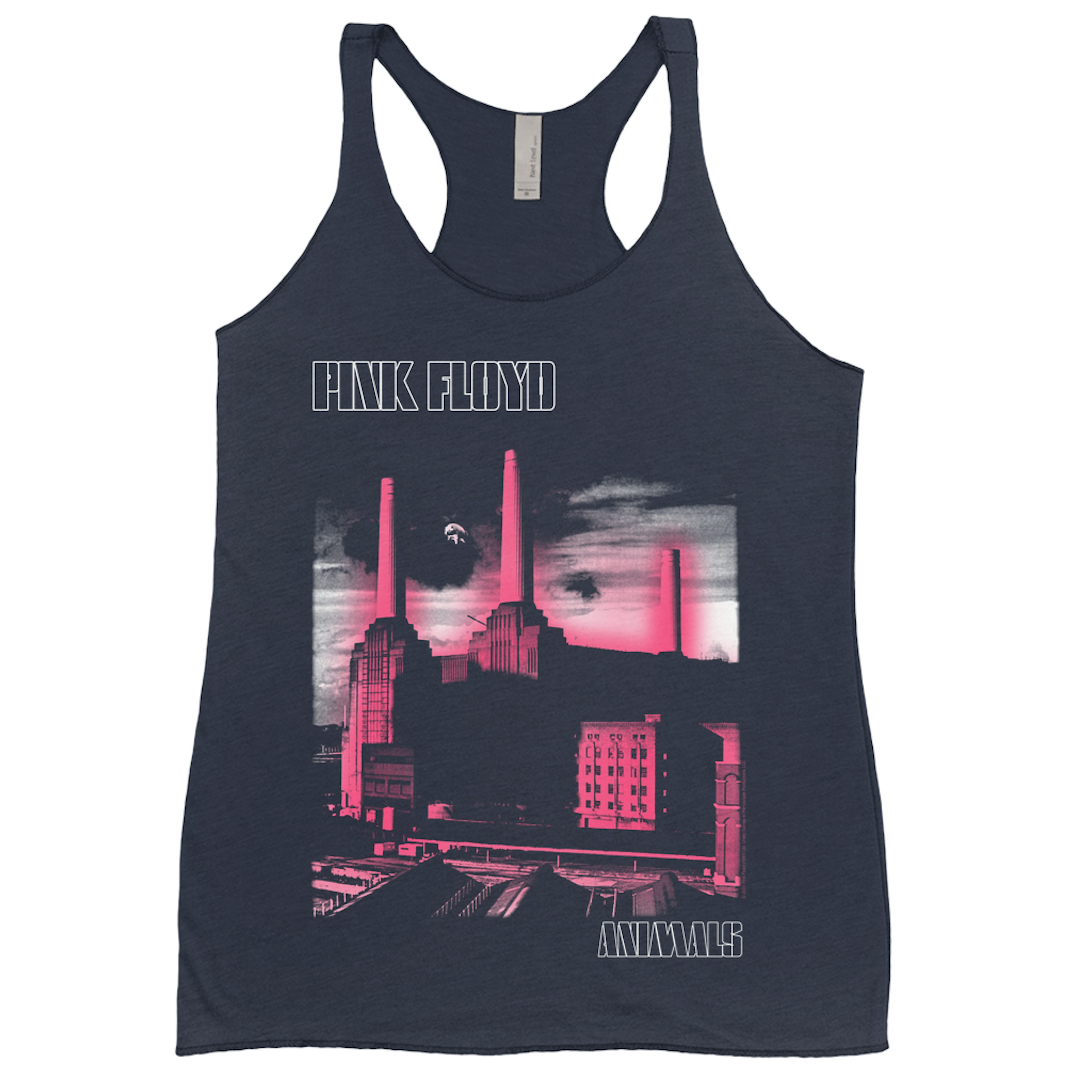 Pink Floyd Ladies' Tank Top | Animals Album Pink Glow Pink Floyd Shirt