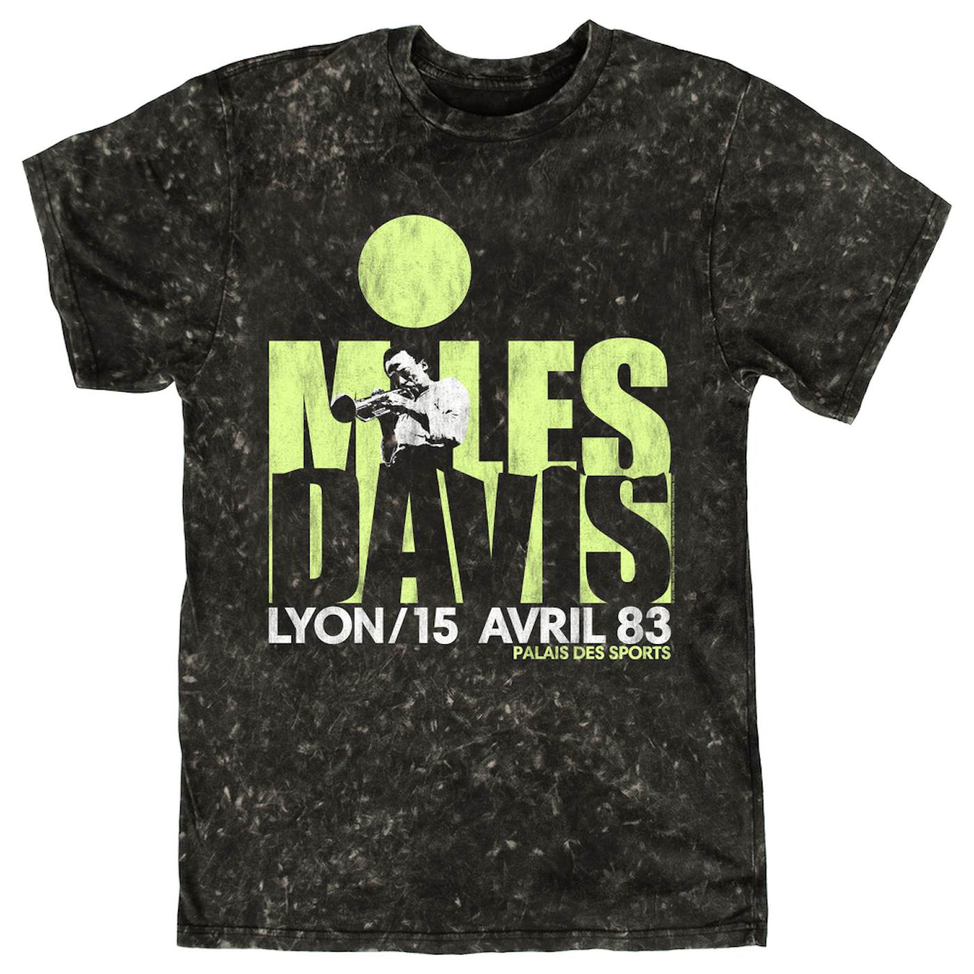 Miles Davis T-shirt | Lyon Live Performance 1983 Miles Davis Mineral ...