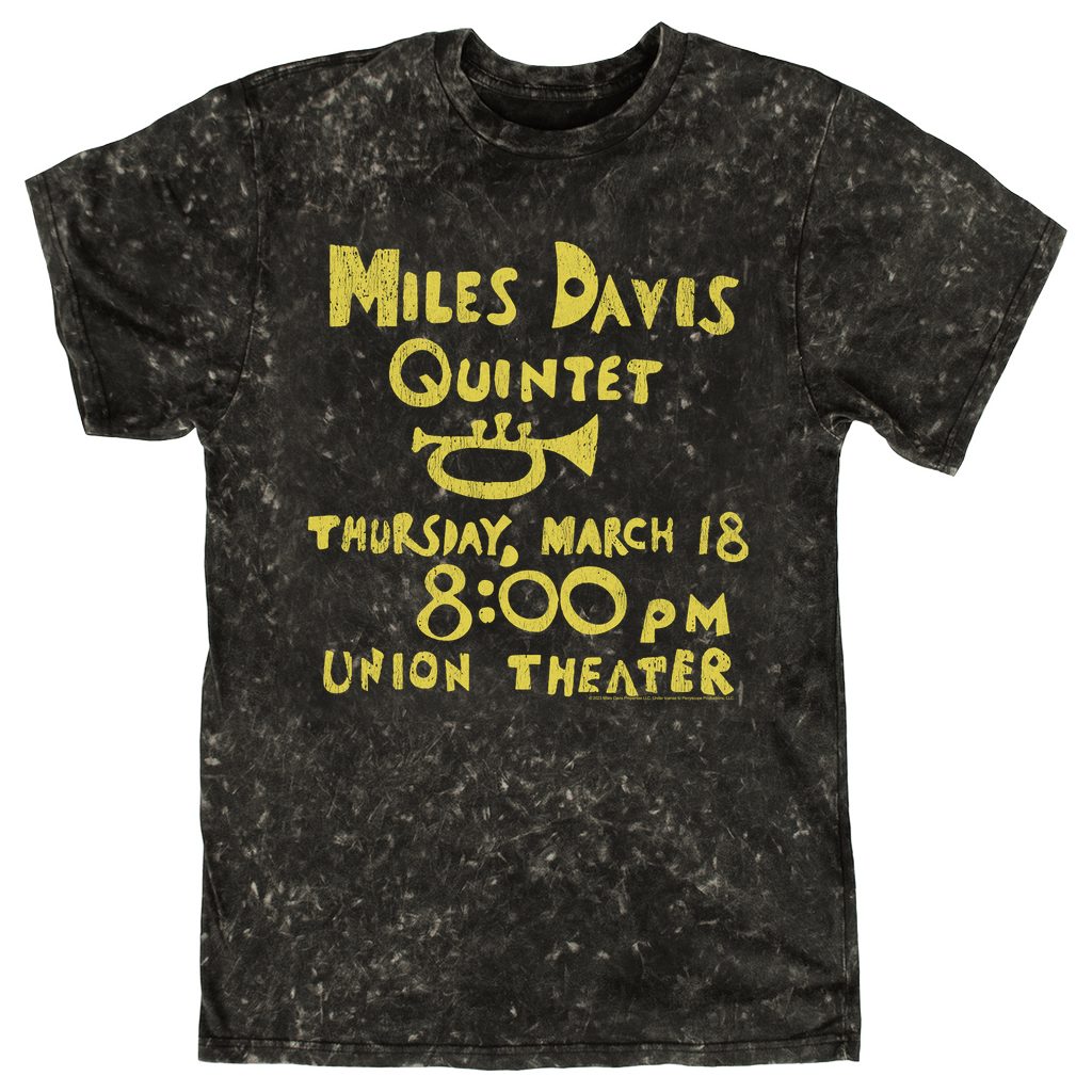 Miles Davis T-shirt | Quintet Union Theater Performance Miles Davis ...