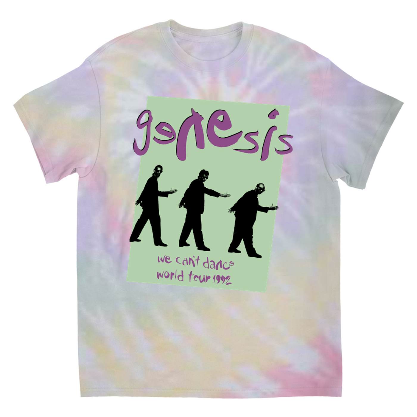 Genesis T-Shirt | 1992 World Tour We Can't Dance Pastel Genesis Tie Dye ...