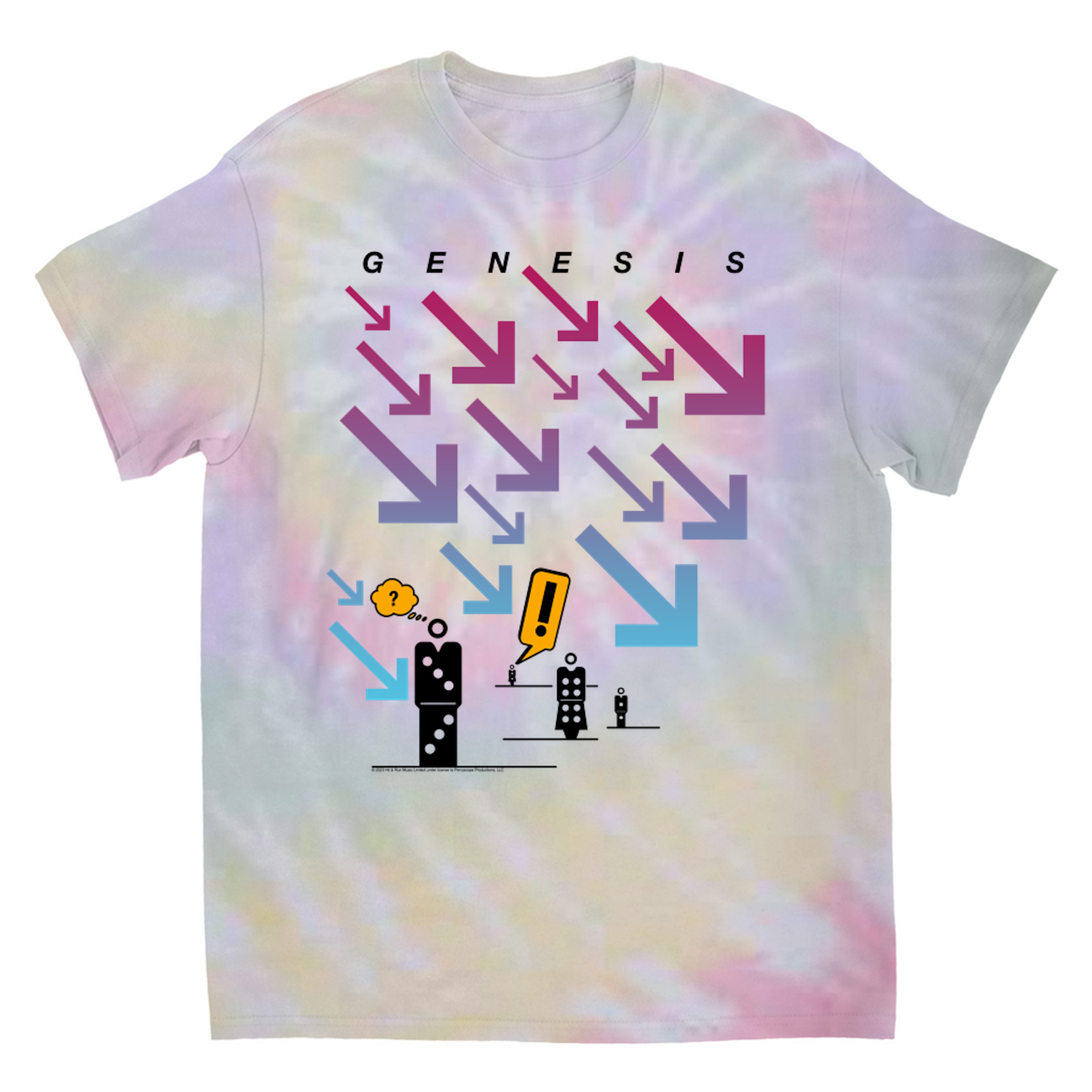 Genesis T-Shirt | Live In Concert 1986 Tour Genesis Tie Dye Shirt