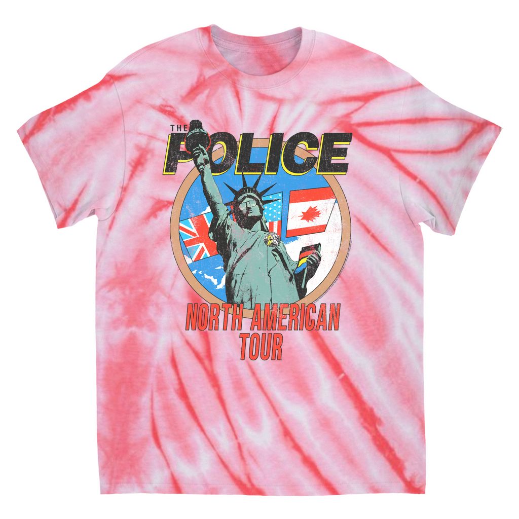 The Police T-Shirt | North America 1983 Colorful Concert Promotion ...