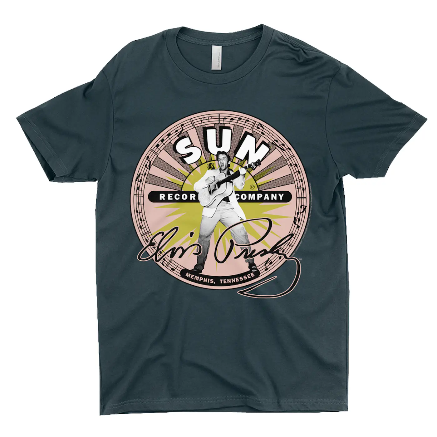Sun Records T-Shirt | Elvis SIgnature With Burst (Merchbar Exclusive ...