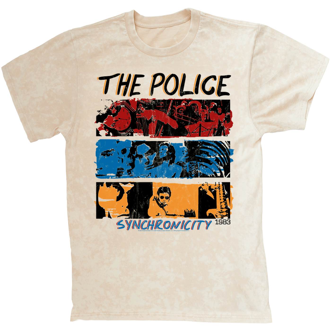 The Police T-shirt | 1983 Synchronicity Tour Distressed (Merchbar ...