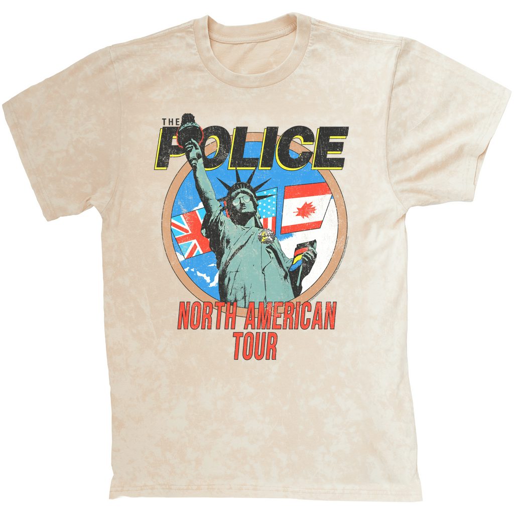The Police T-shirt | North America 1983 Colorful Concert Promotion ...