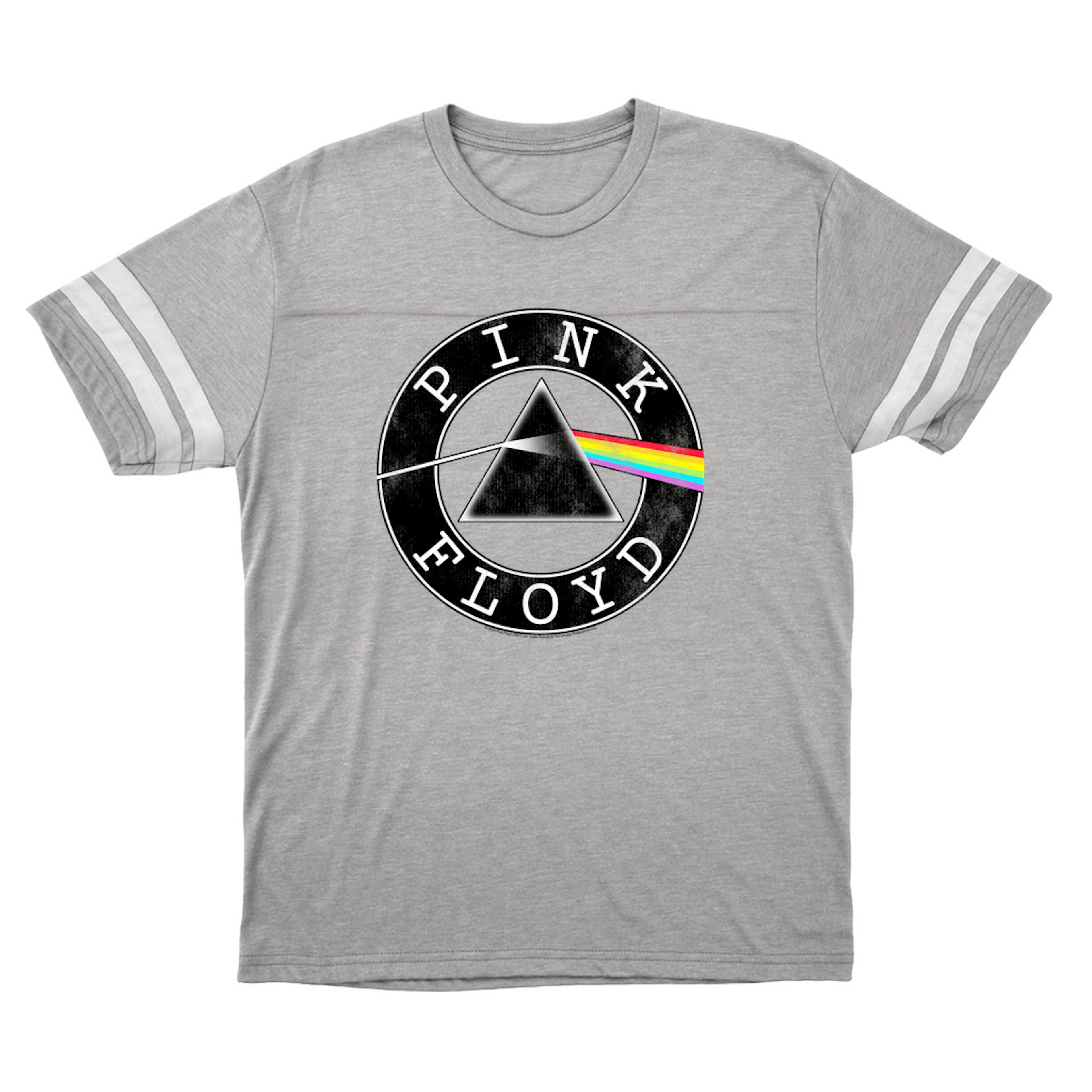 Pink Floyd T-Shirt | Dark Side Of The Moon Circle Logo Distressed ...