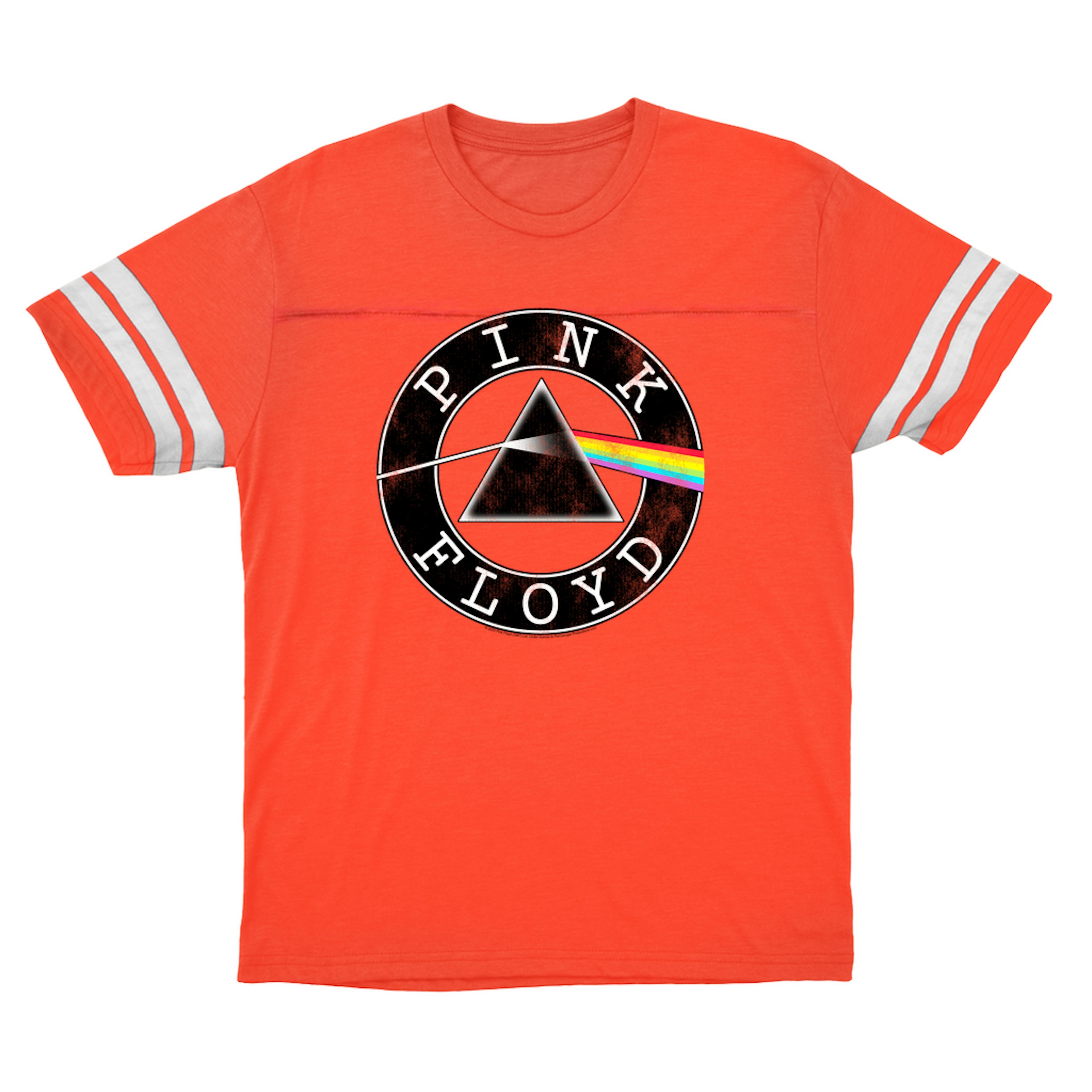 Pink Floyd T-Shirt | Dark Side Of The Moon Circle Logo Distressed ...