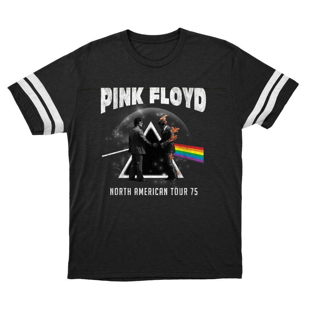 Pink Floyd T-Shirt | 1975 North American Tour Design Distressed Pink ...