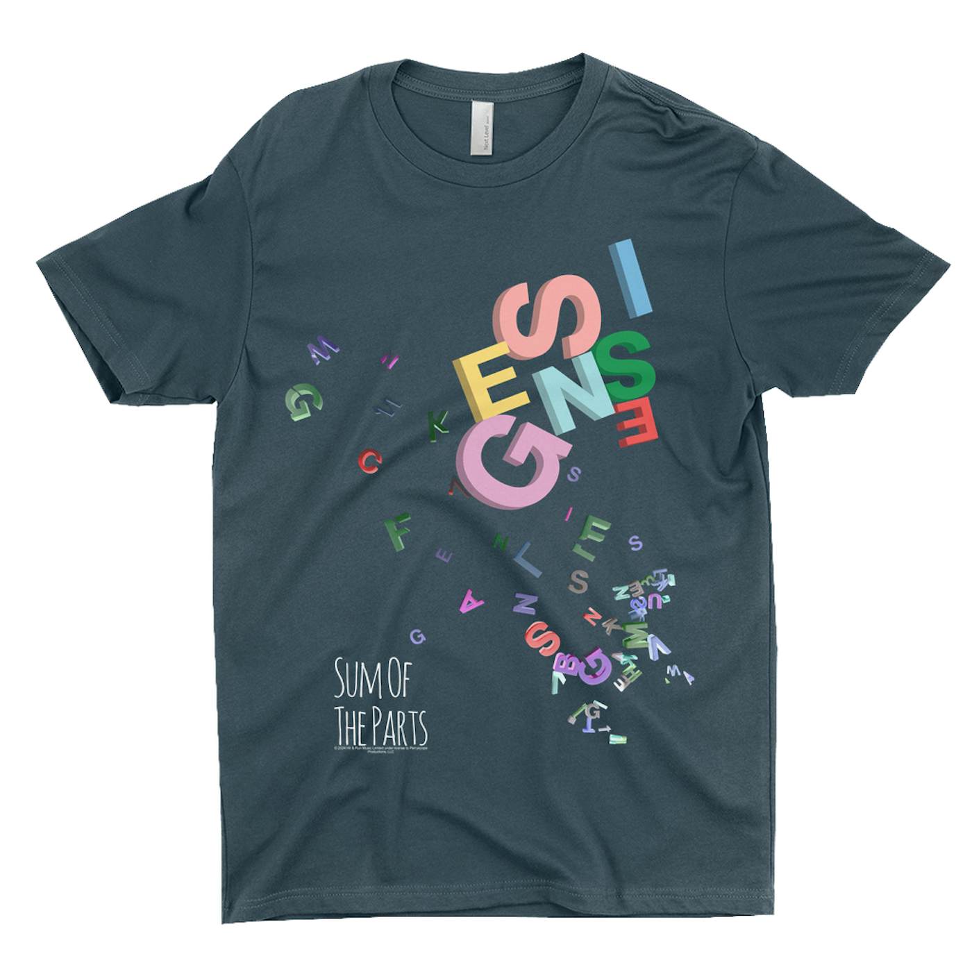 Genesis T-Shirt | Sum Of The Parts Letters Design Genesis Shirt