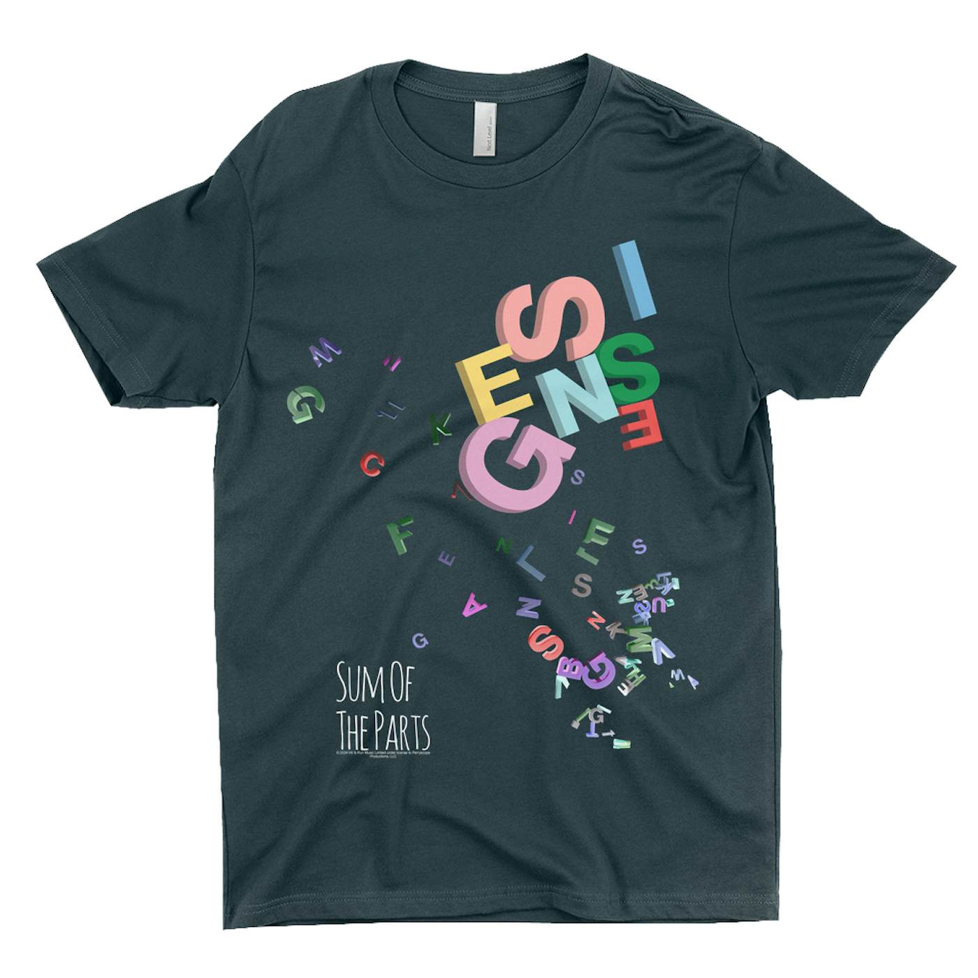 Genesis T-Shirt | Sum Of The Parts Letters Design Genesis Shirt