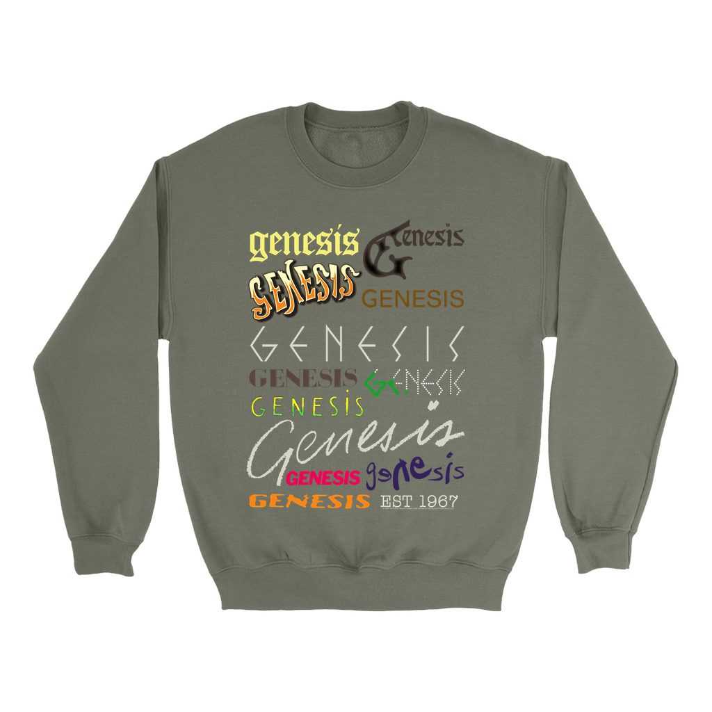 Genesis Sweatshirt | Album Logos Through The Years Genesis Sweatshirt