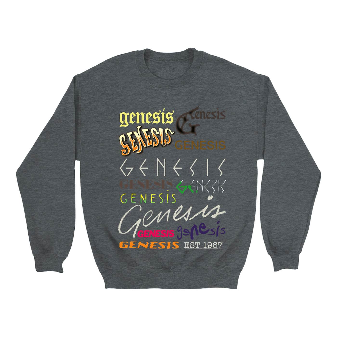 Genesis Sweatshirt | Album Logos Through The Years Genesis Sweatshirt