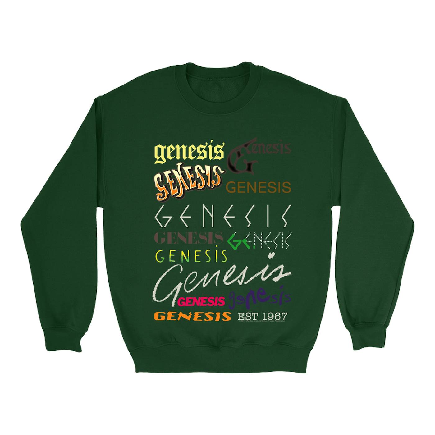 Genesis Sweatshirt | Album Logos Through The Years Genesis Sweatshirt