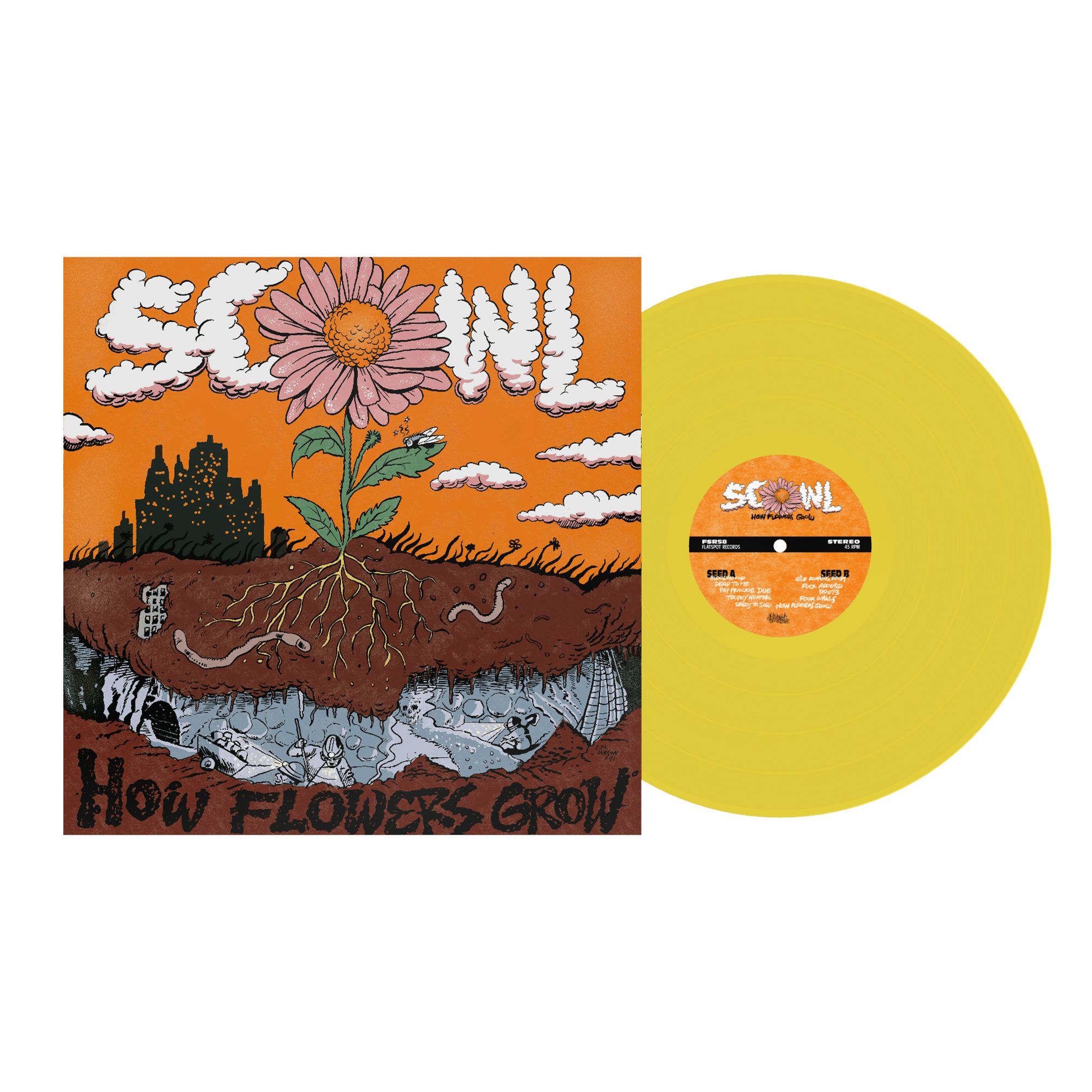 Scowl - How Flowers Grow LP (Solid Yellow) (Pre-Order) (Vinyl)