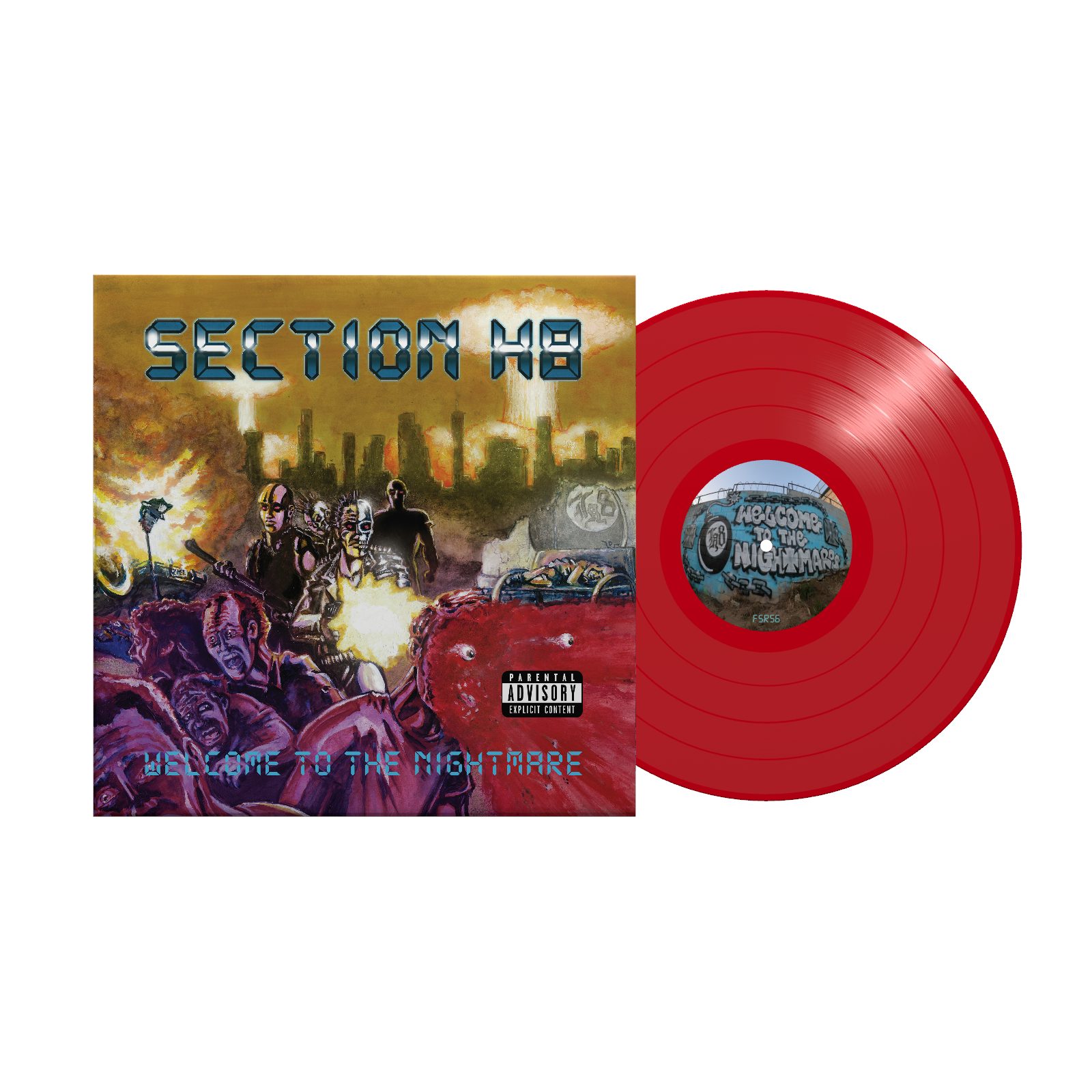 SECTION H8 Welcome to the Nightmare LP (Red) (Vinyl)