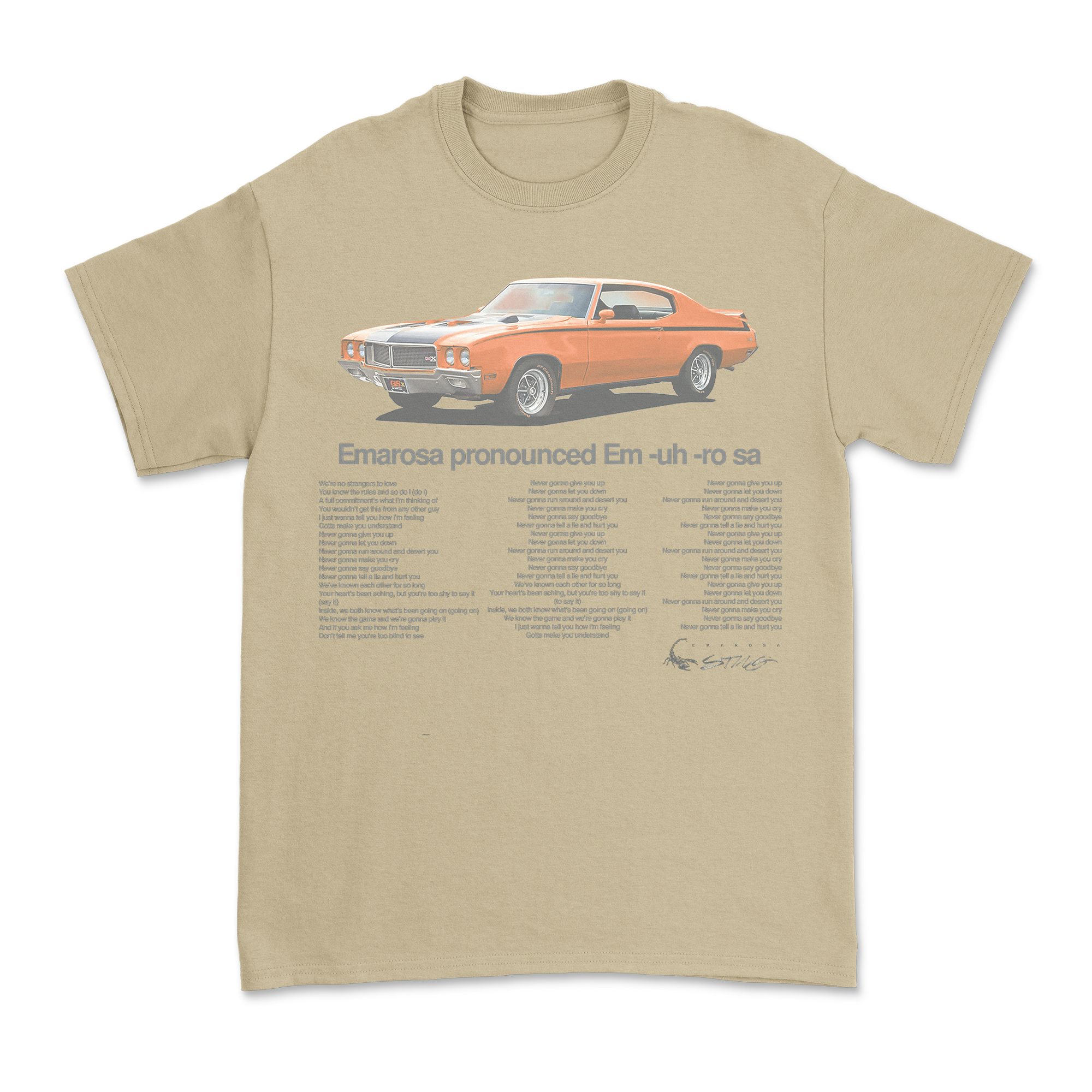 Emarosa - Never Gonna Give You Up T-Shirt