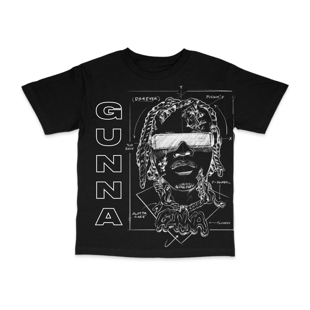 Gunna DS4EVER "Blueprint" T-Shirt - Black