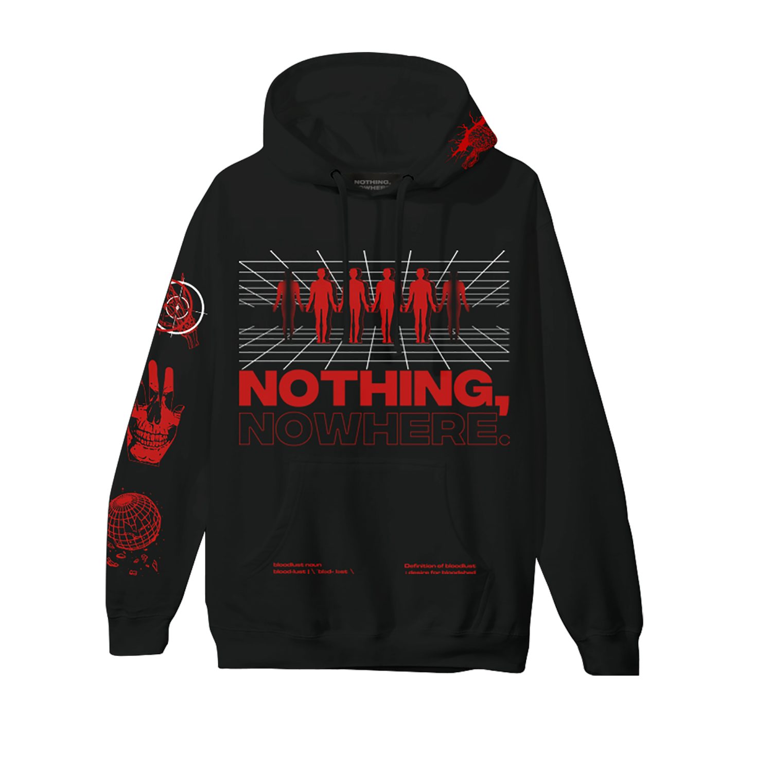 nothing,nowhere. NN 2019 Tour Hoodie