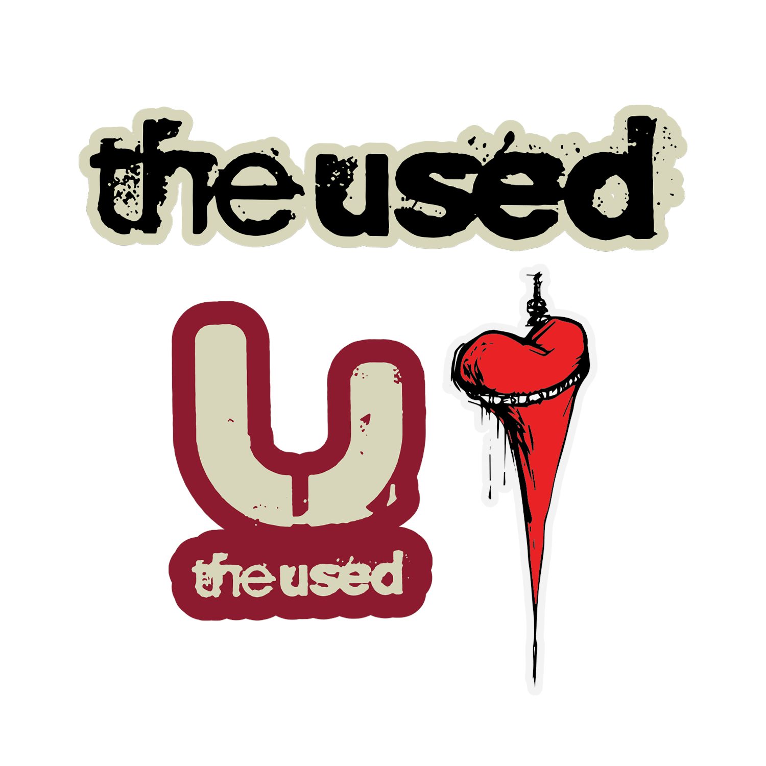 The Used Self Titled Sticker Pack