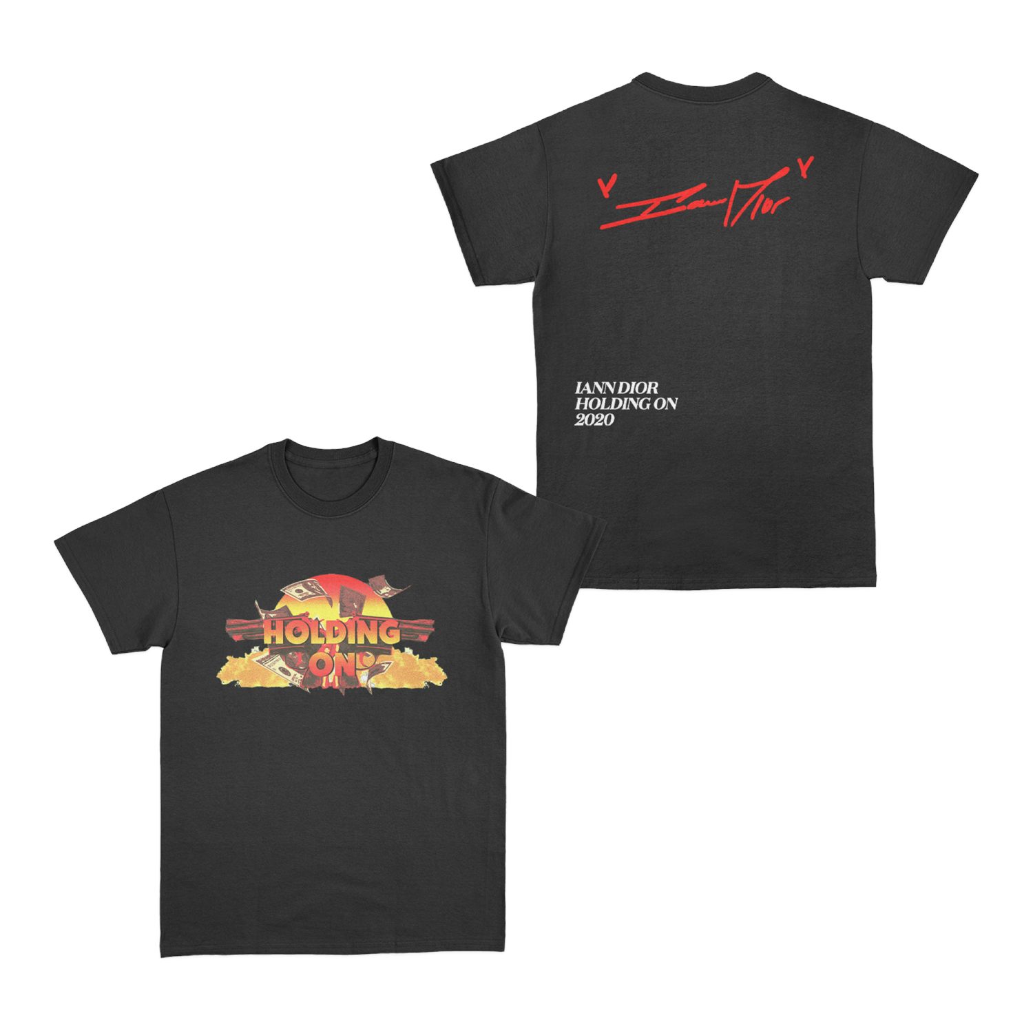 iann dior Holding On T-Shirt - Black