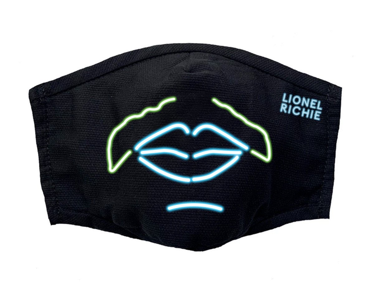 Lionel Richie Neon Lionel Face Mask