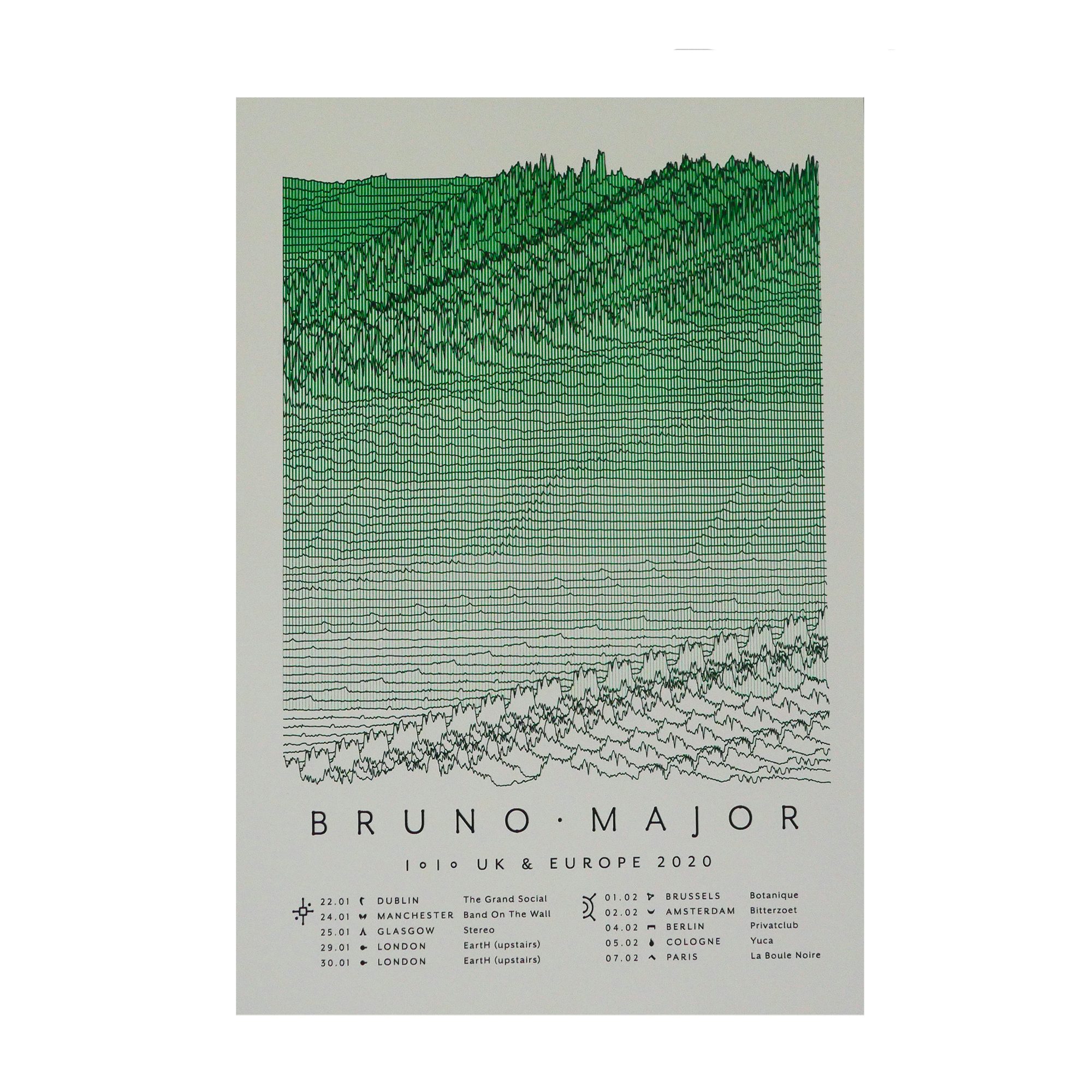 Bruno Major UK ad Europe 2020 Poster