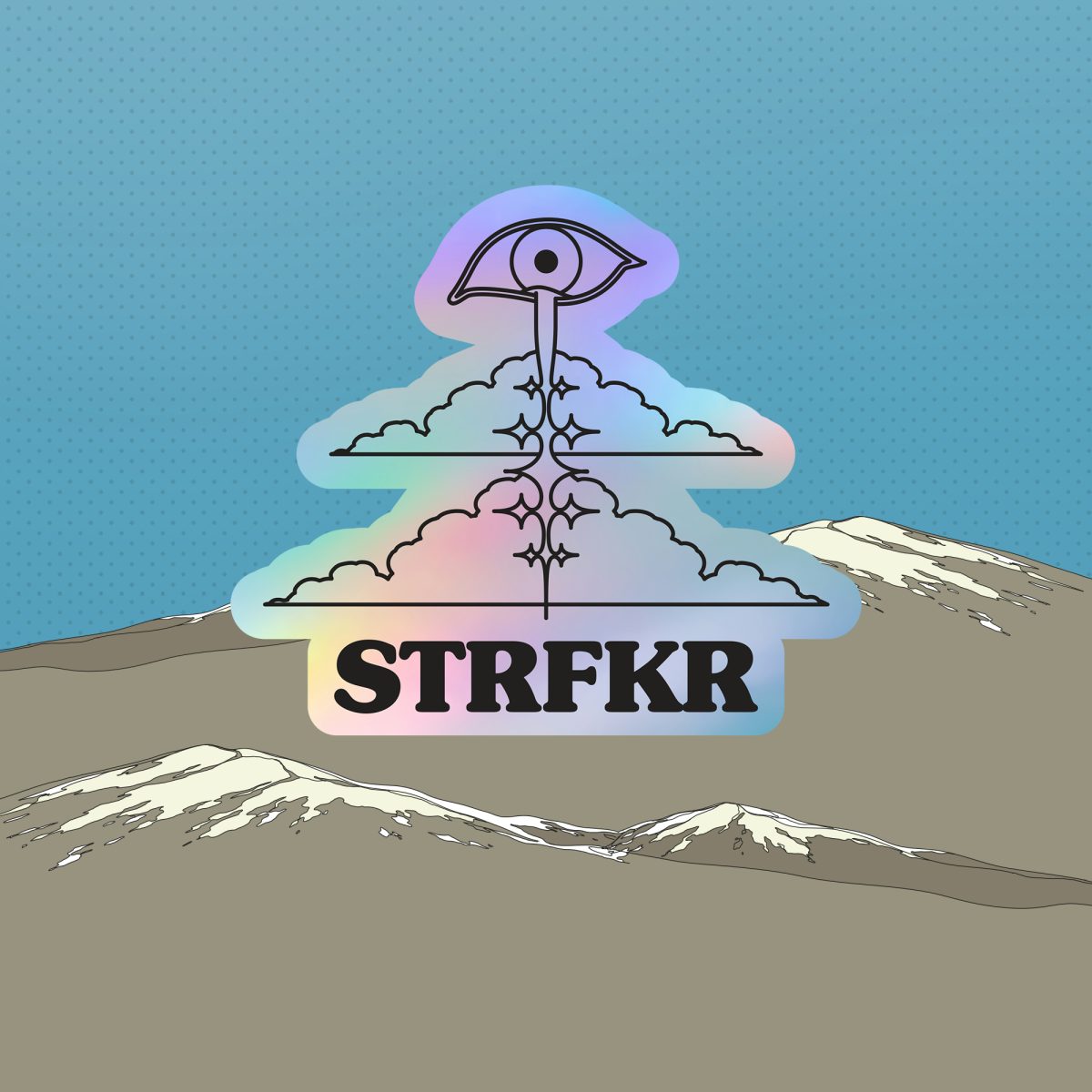 STRFKR Crying Cloud Holographic Sticker (Die-Cut)