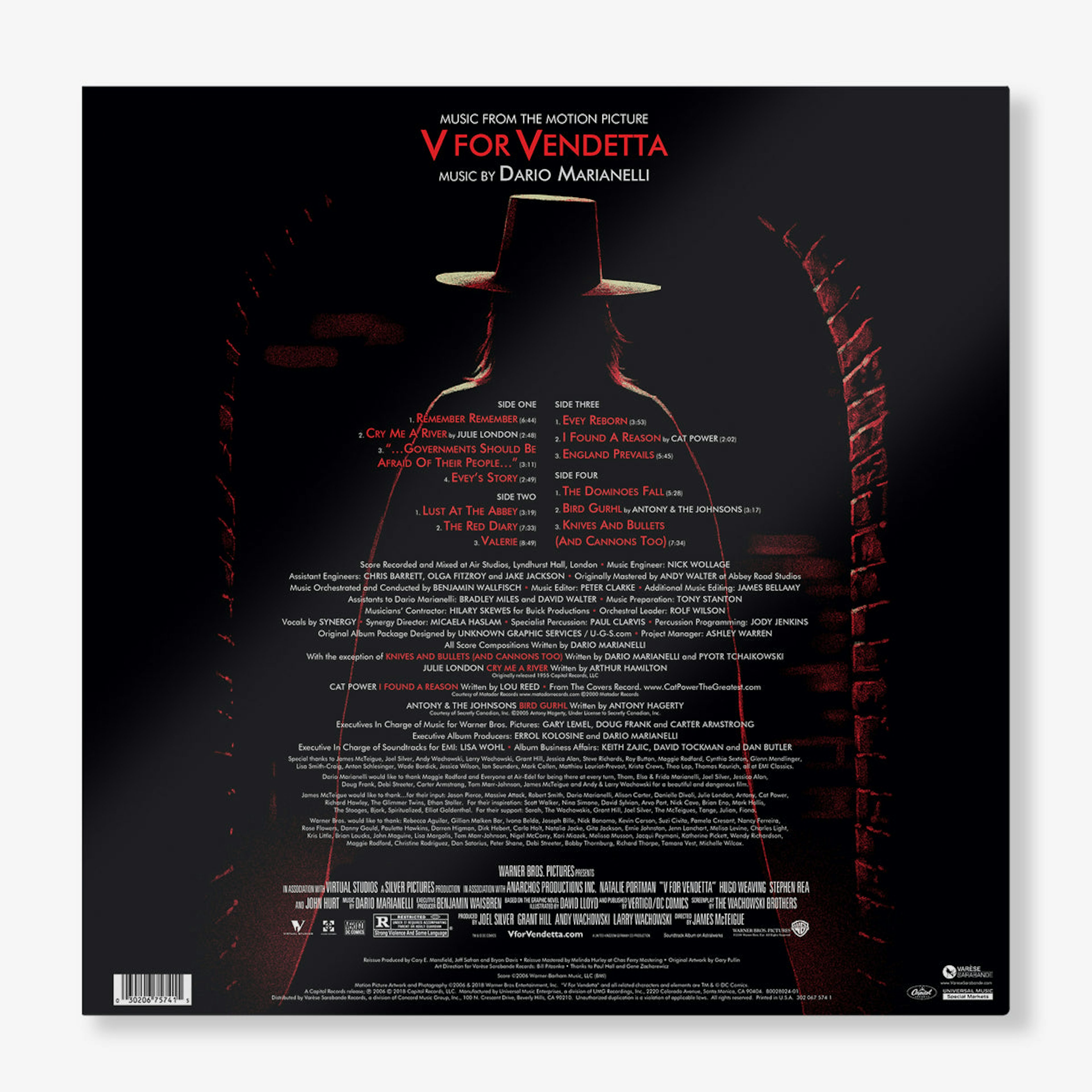 Dario Marianelli V For Vendetta: Music From The Motion Picture (2-LP ...