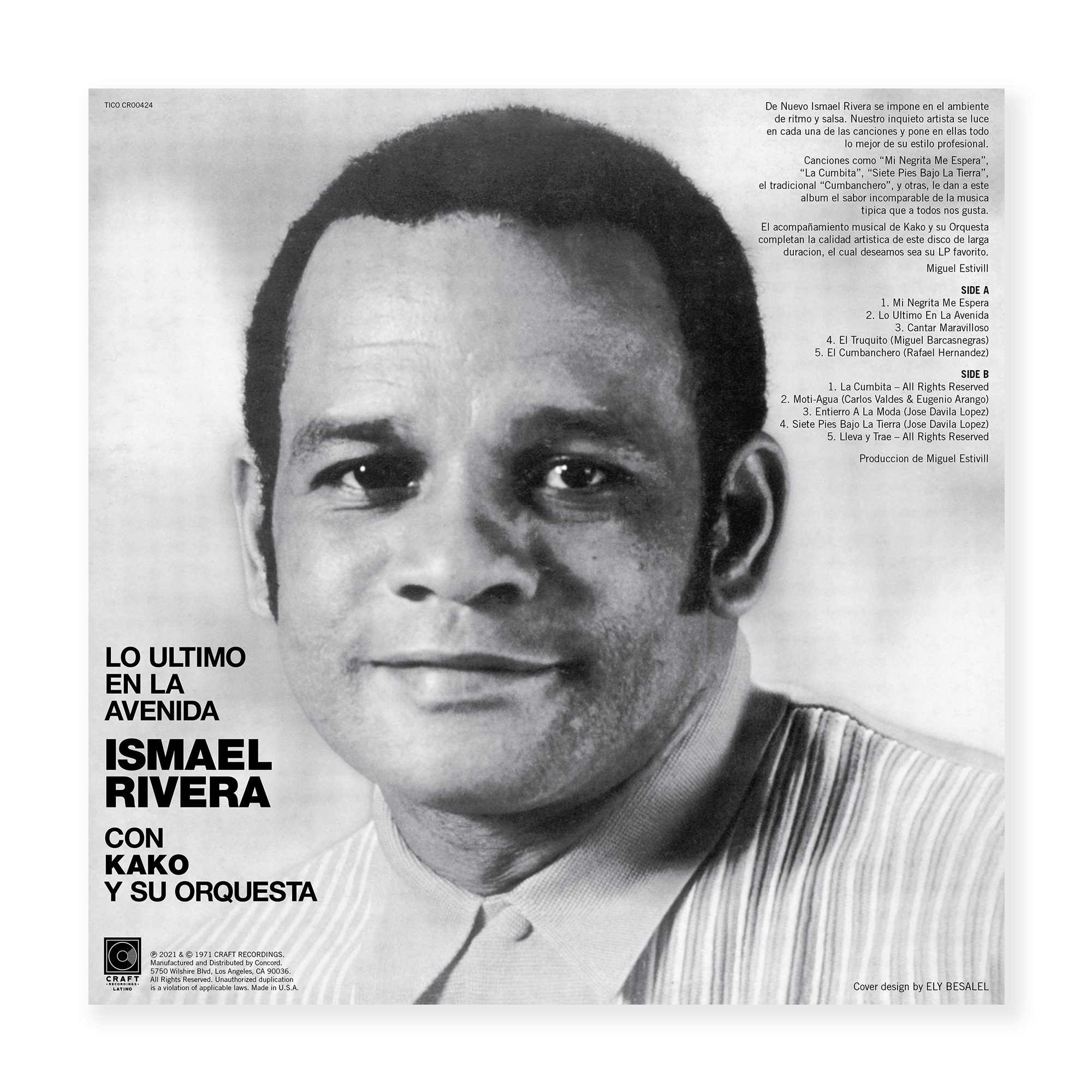 Ismael Rivera con Kako Y Su Orquesta - Lo Ultimo en la Avenida (180g LP ...