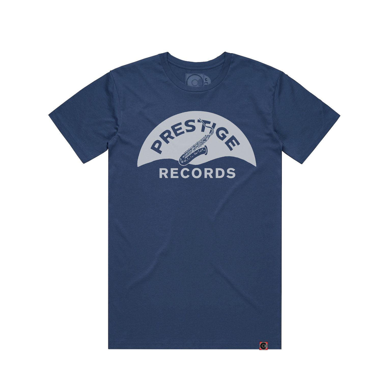 Prestige Records Shellac Logo T-Shirt (Blue)