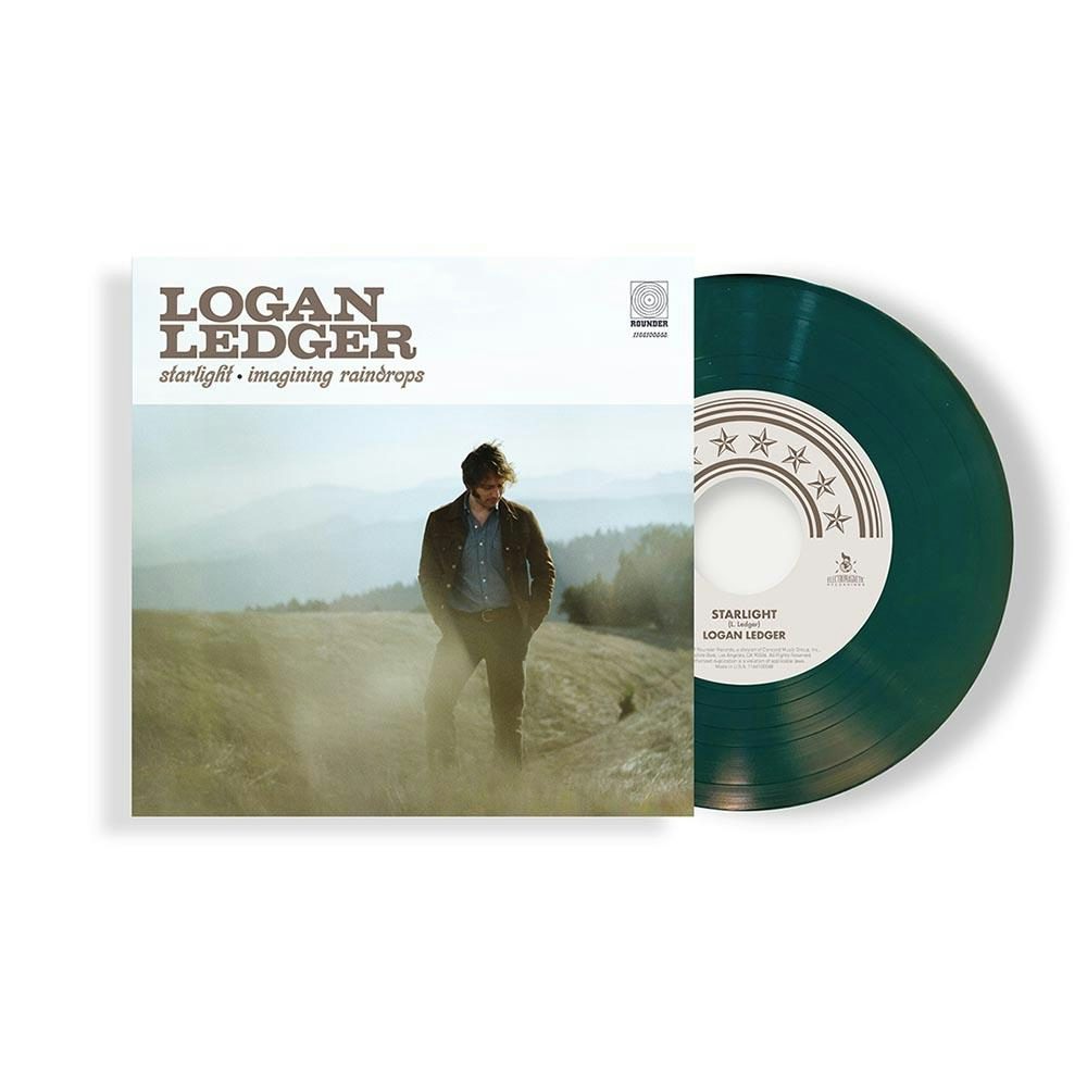 Logan Ledger Starlight / Imagining Raindrops Green 7" (Vinyl)