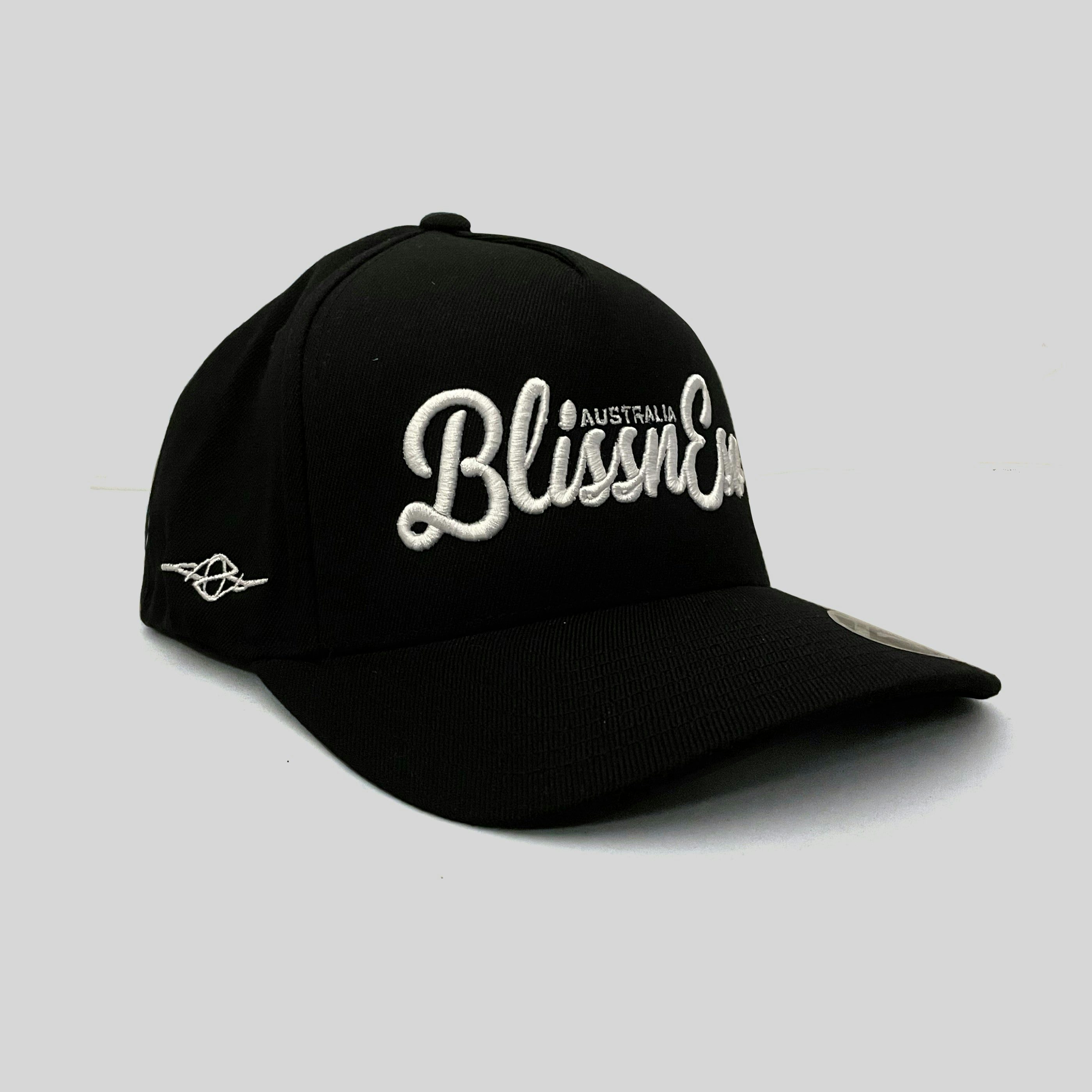 Bliss n Eso Cap Black with White Emb Script