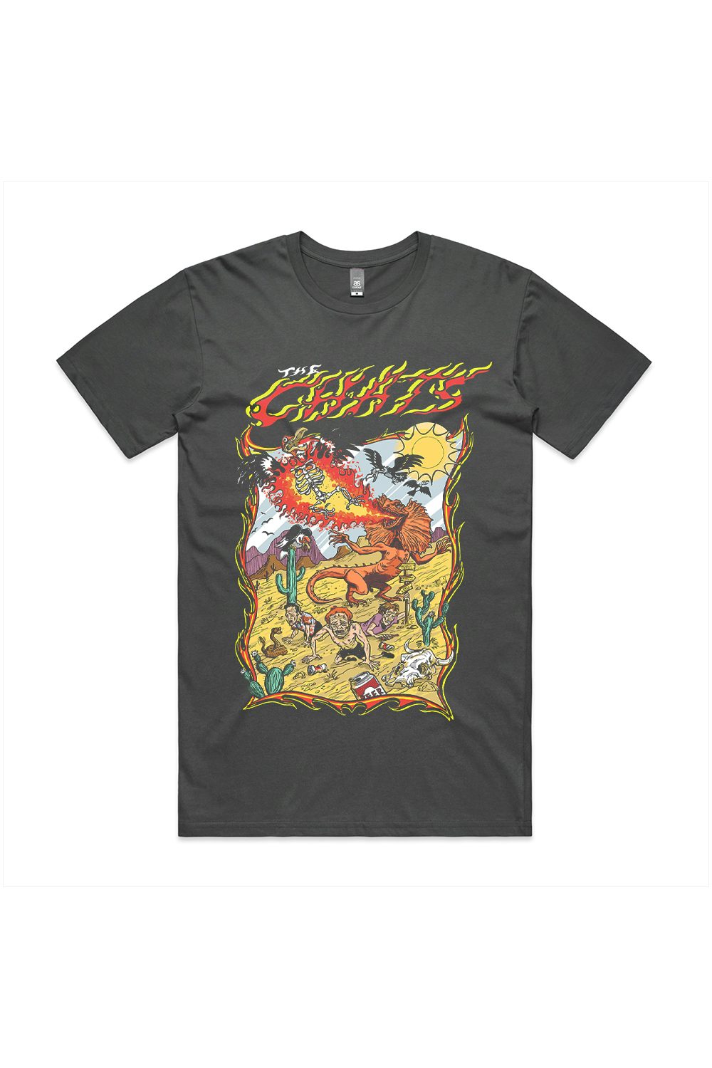 The Chats Flames Charcoal Tshirt