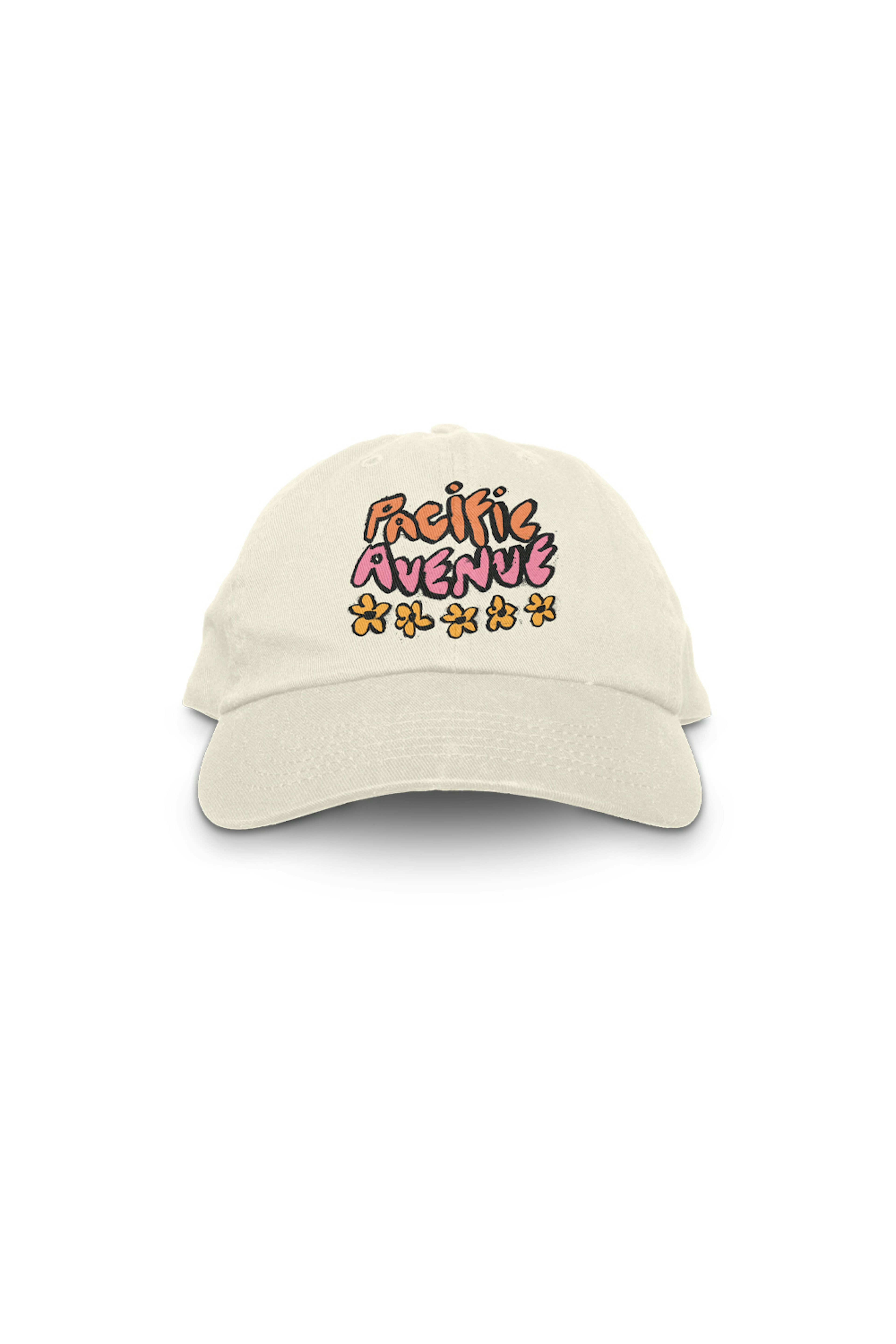 Pacific Avenue Logo Dad Cap Natural