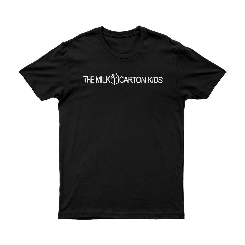 The Milk Carton Kids Line Logo Black Tshirt