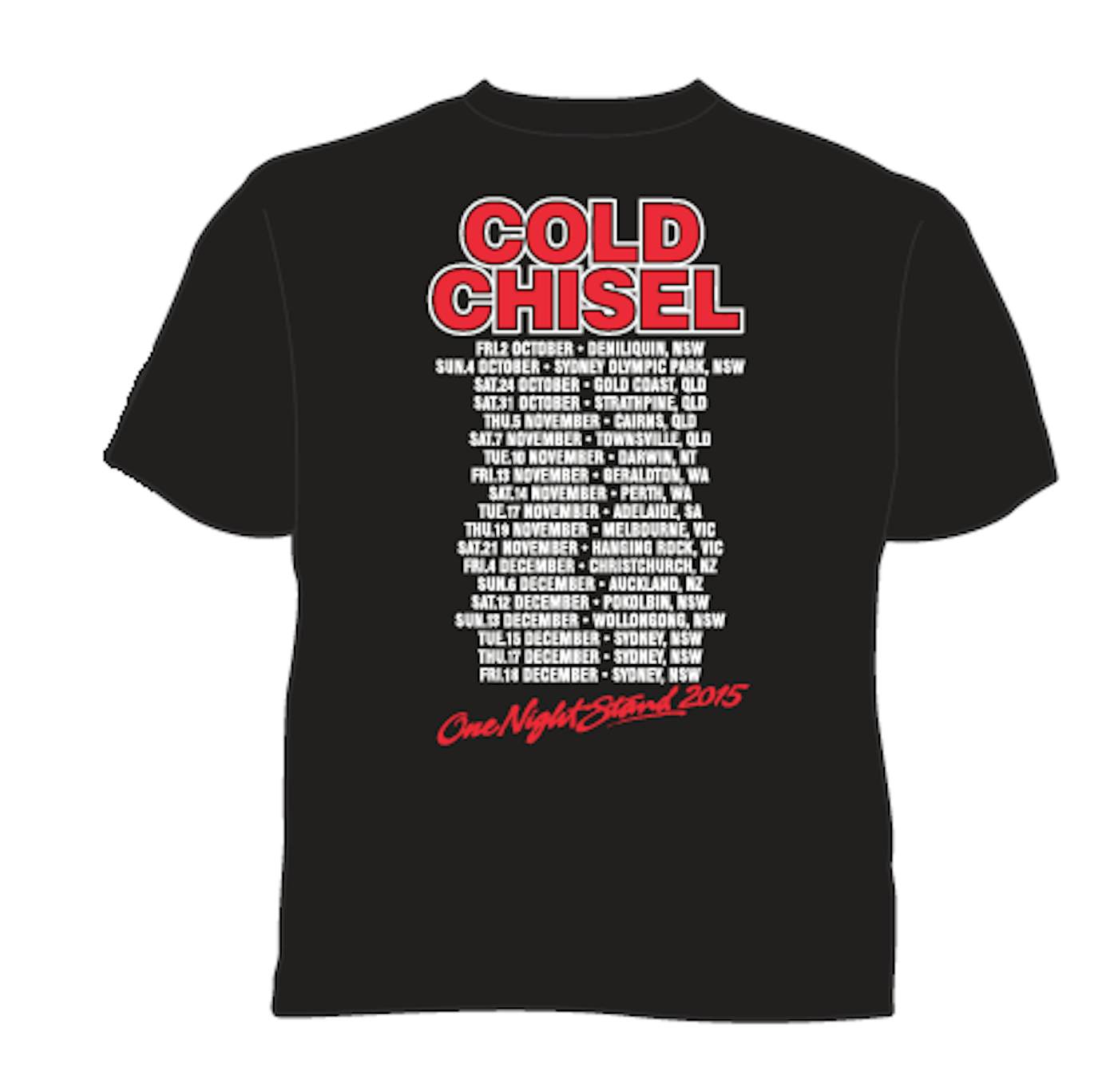 Cold Chisel Godzilla Black Tshirt