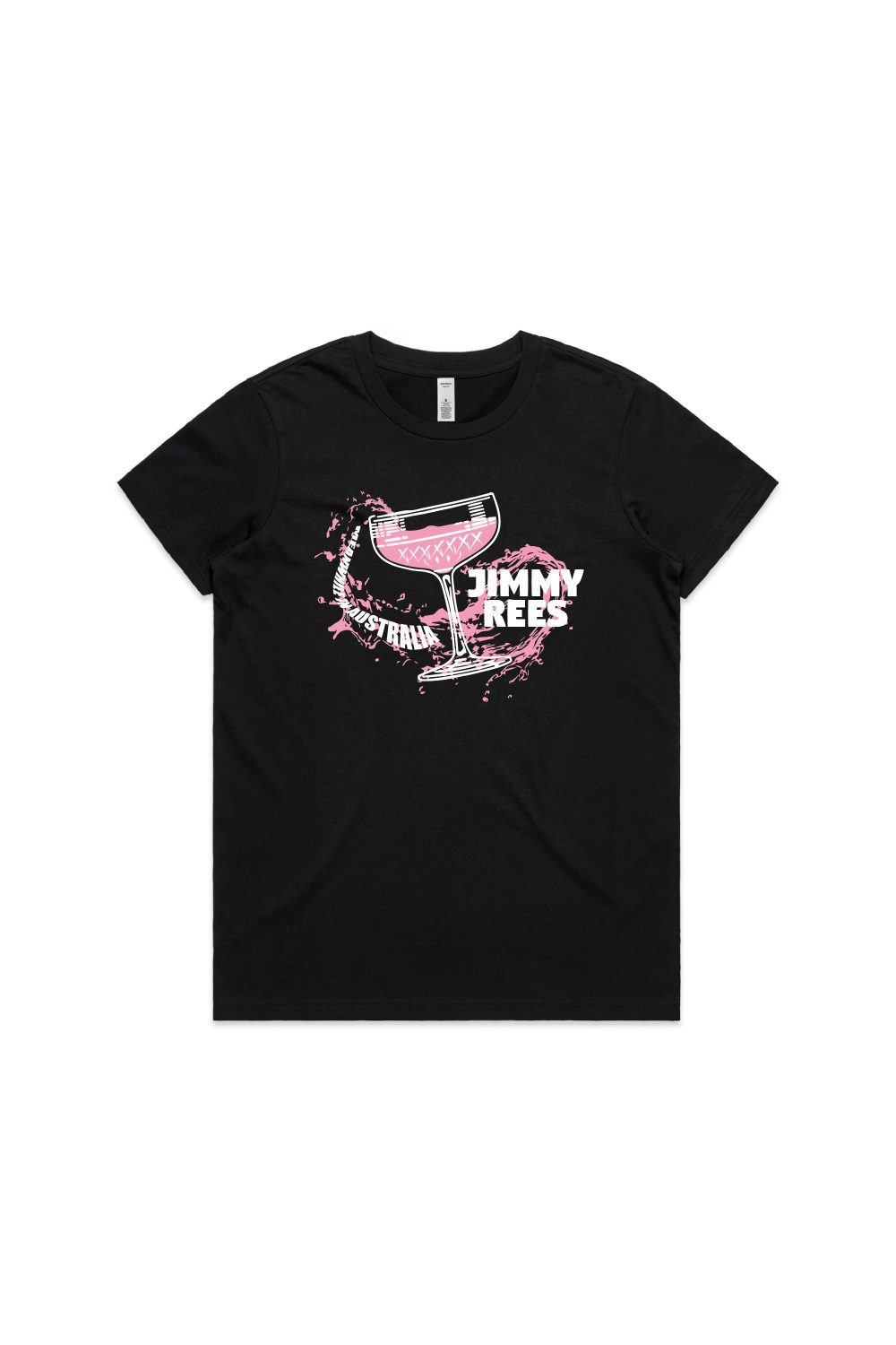 Jimmy Rees MEANWHILE IN AUSTRALIA COCKTAIL BLACK LADIES TSHIRT