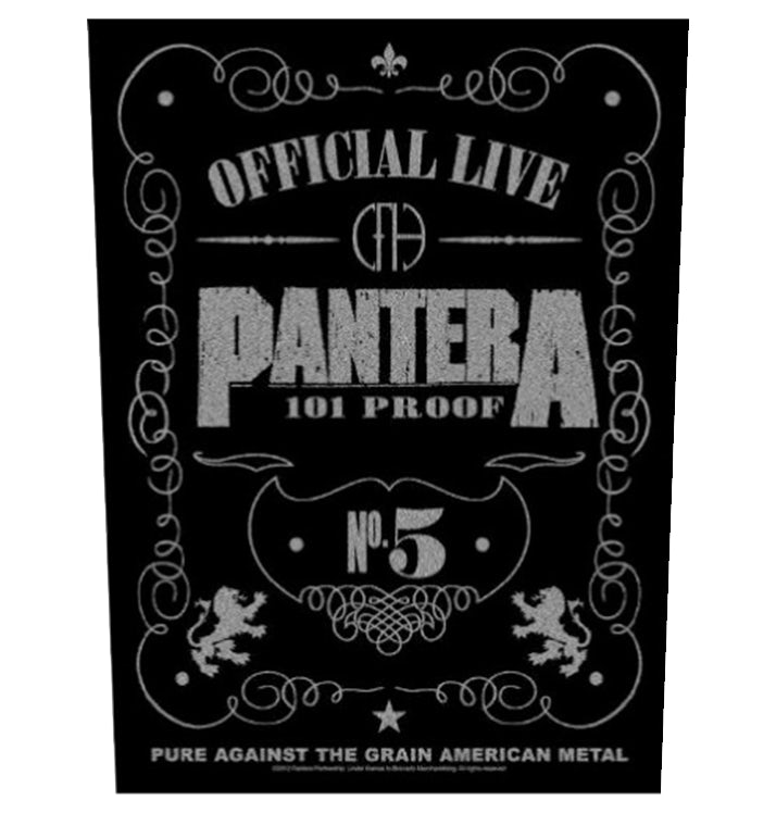 Pantera '101 Proof' Back Patch
